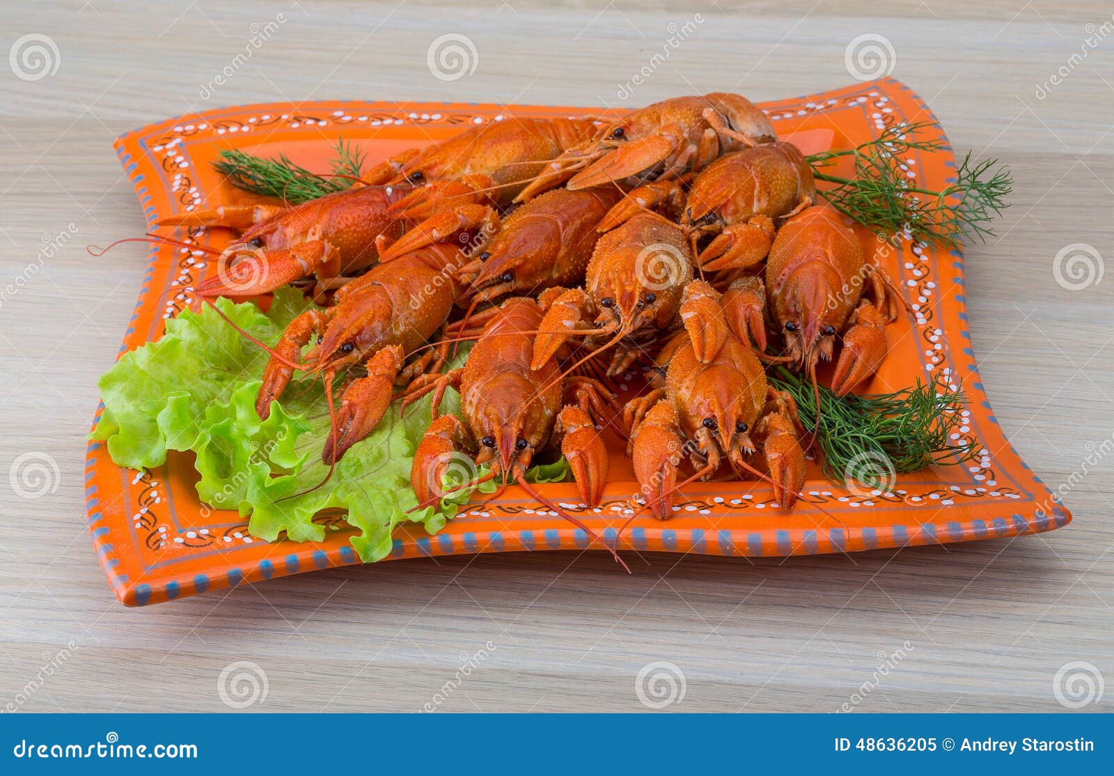 Boiled crayfish stock image. Image of dish, boiled, crayfish - 48636205