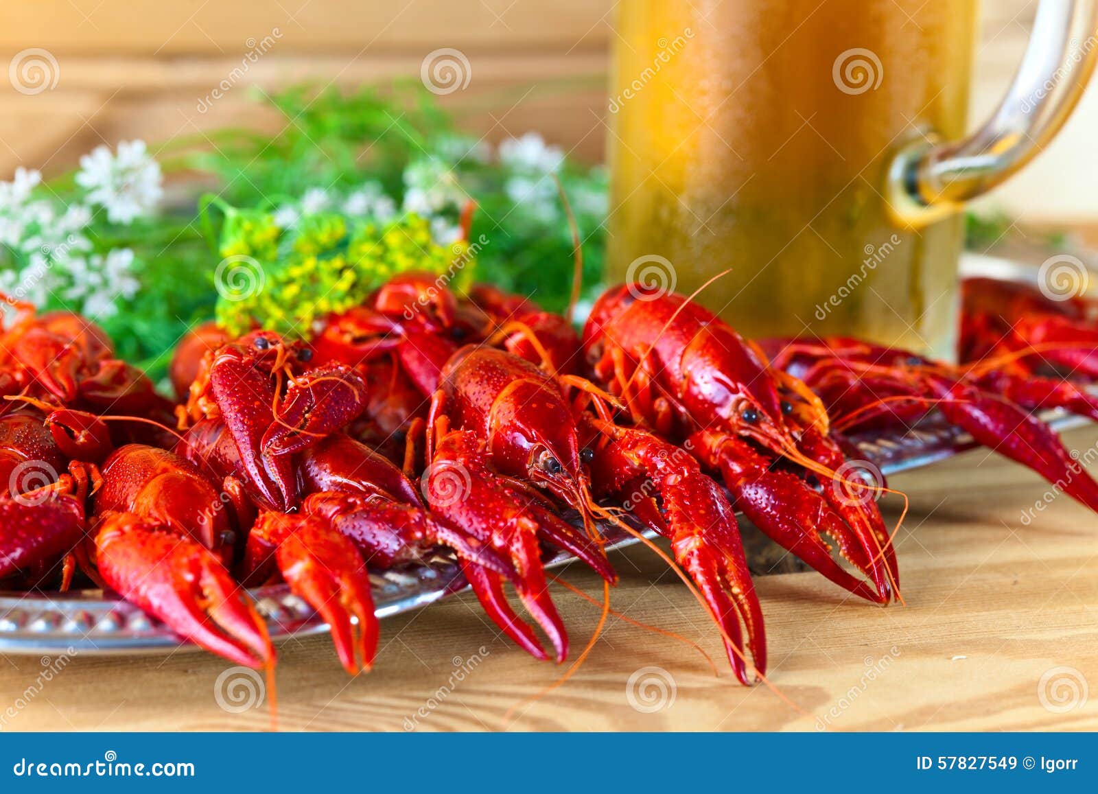 Boiled crayfish stock image. Image of cold, cancer, beverage - 57827549