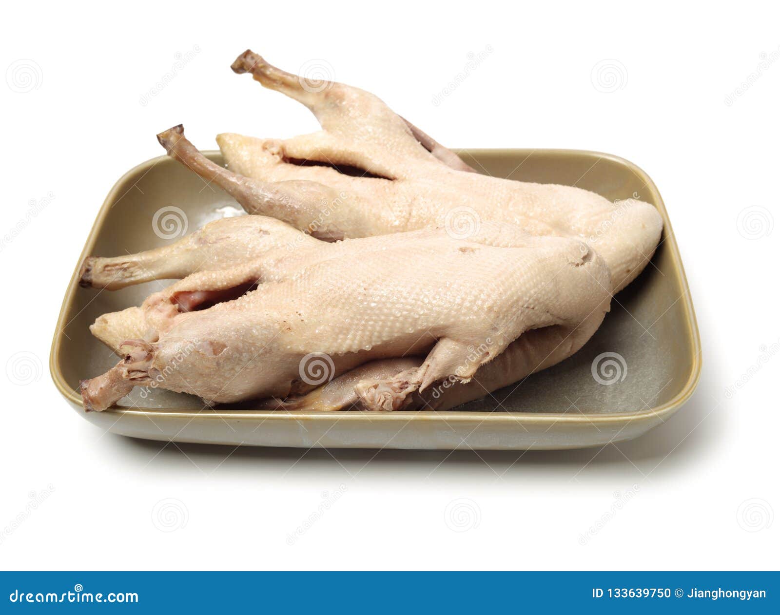 Boiled duck stock photo. Image of boiled, tray, white - 133639750