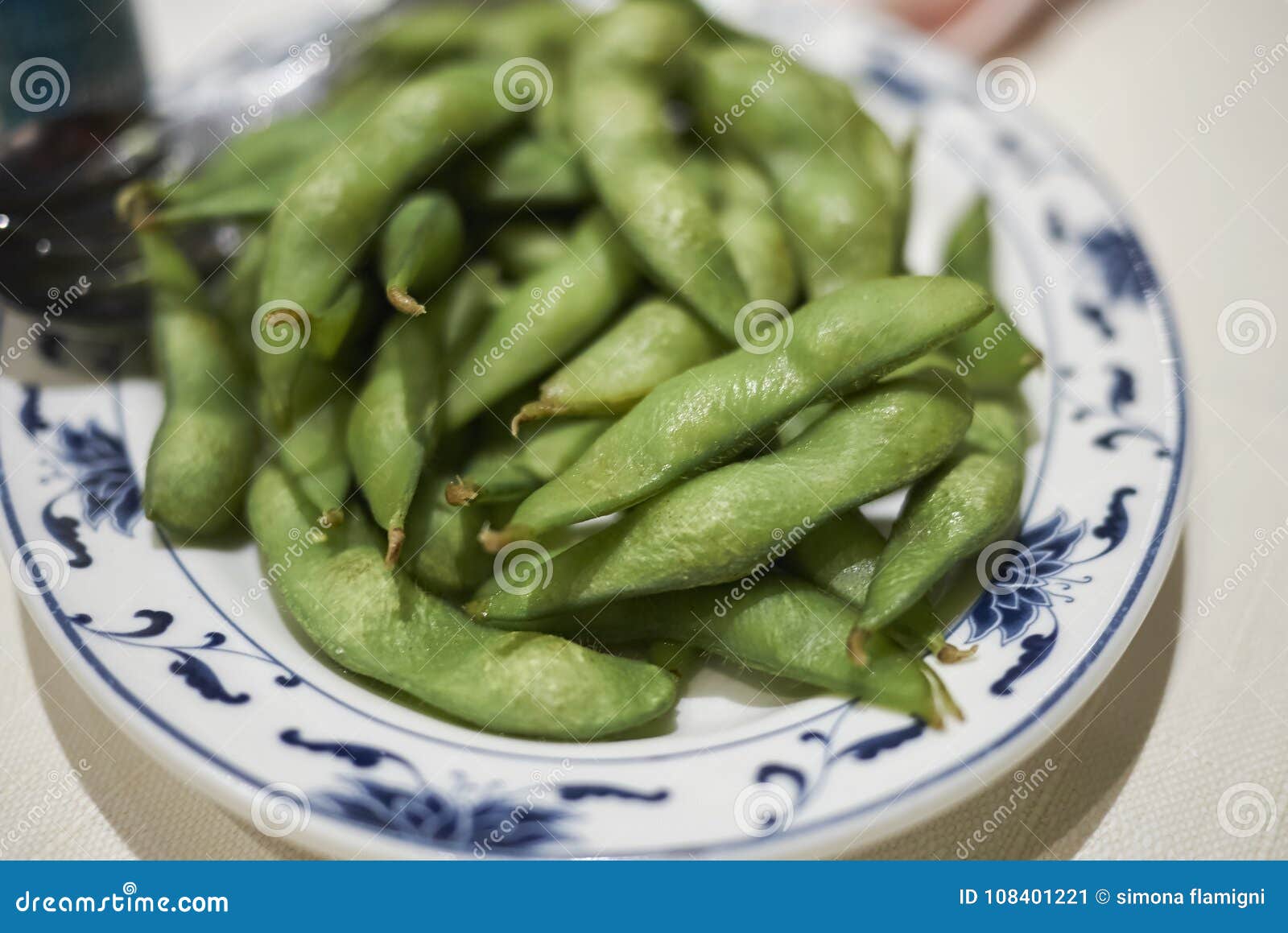Boiled Edamame Served As a Starter Stock Image - Image of boiled, lunch ...