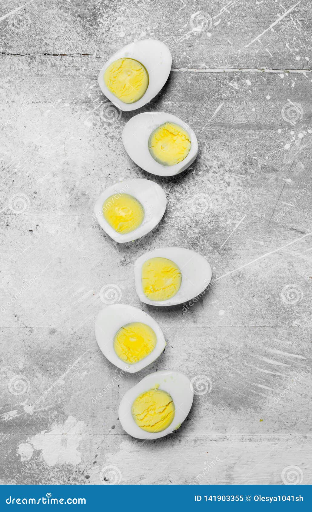Boiled egg halves stock image. Image of ingredient, white - 141903355