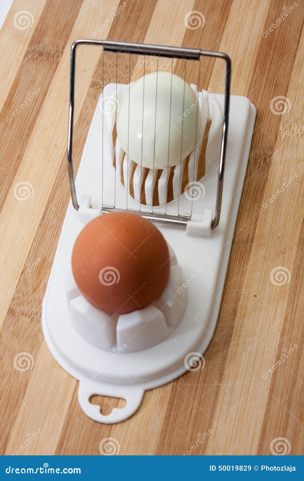 Boiled Egg and Sliced Egg on the Chopper Stock Image - Image of hard ...