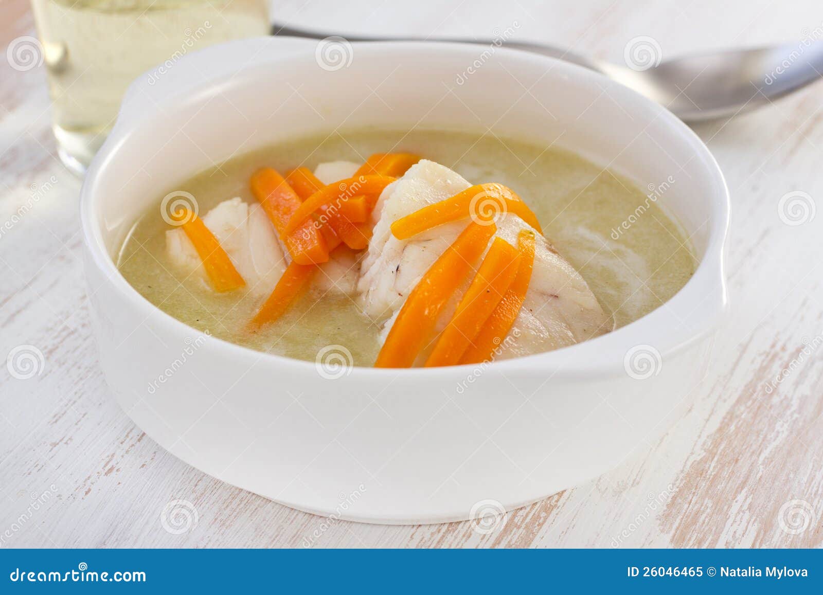 Boiled fish with carrot stock image. Image of vegetable - 26046465