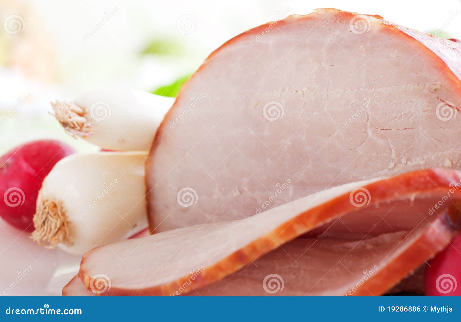 Boiled ham stock photo. Image of breakfast, herb, pork - 19286886