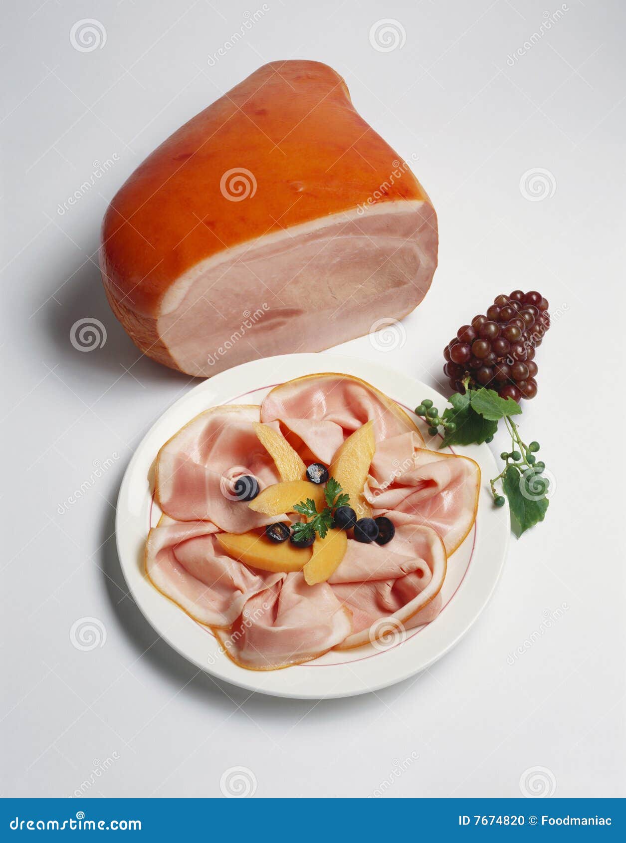Boiled Ham stock photo. Image of cooked, uncooked, food - 7674820