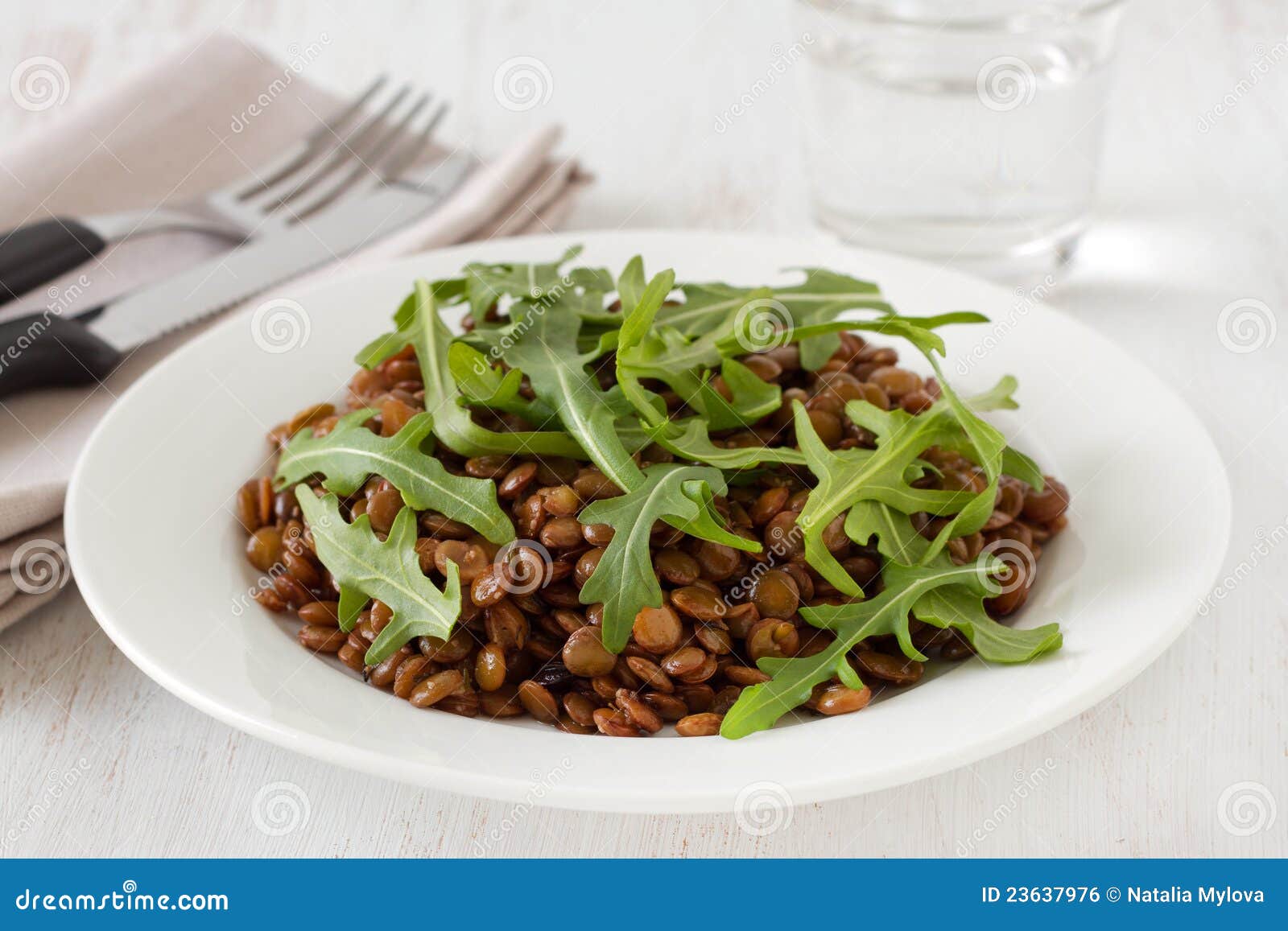 Boiled lentil stock photo. Image of lunch, boiled, plate - 23637976