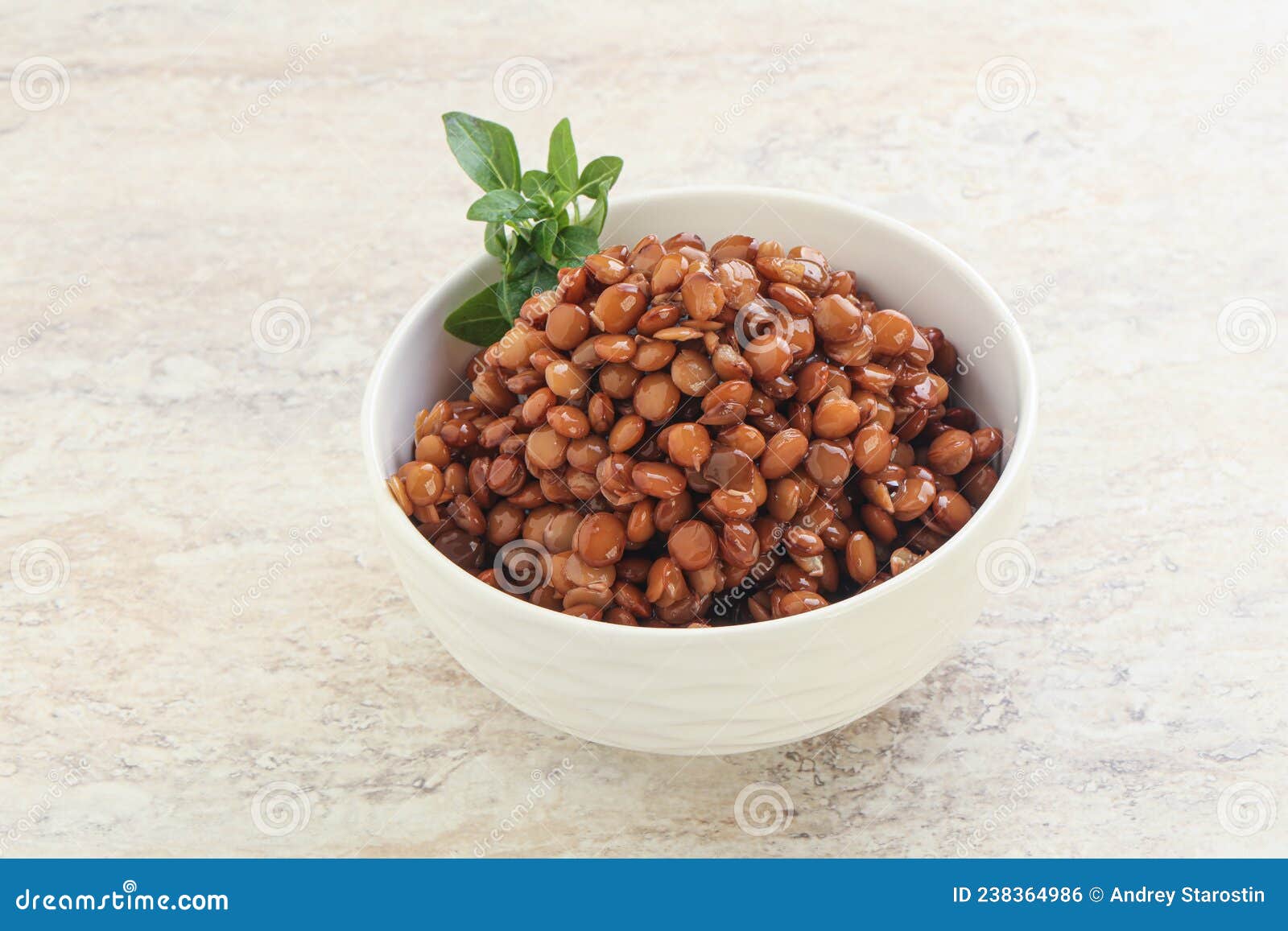 Boiled lentil in the bowl stock photo. Image of cuisine - 238364986