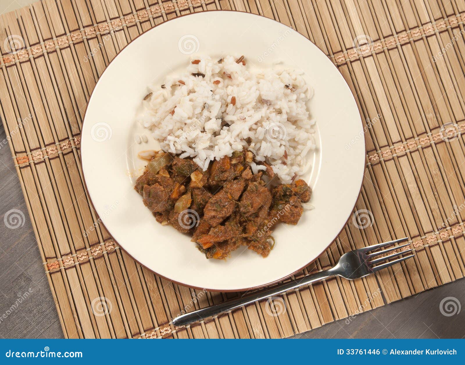 Boiled meat and rice stock photo. Image of boiled, carrot - 33761446