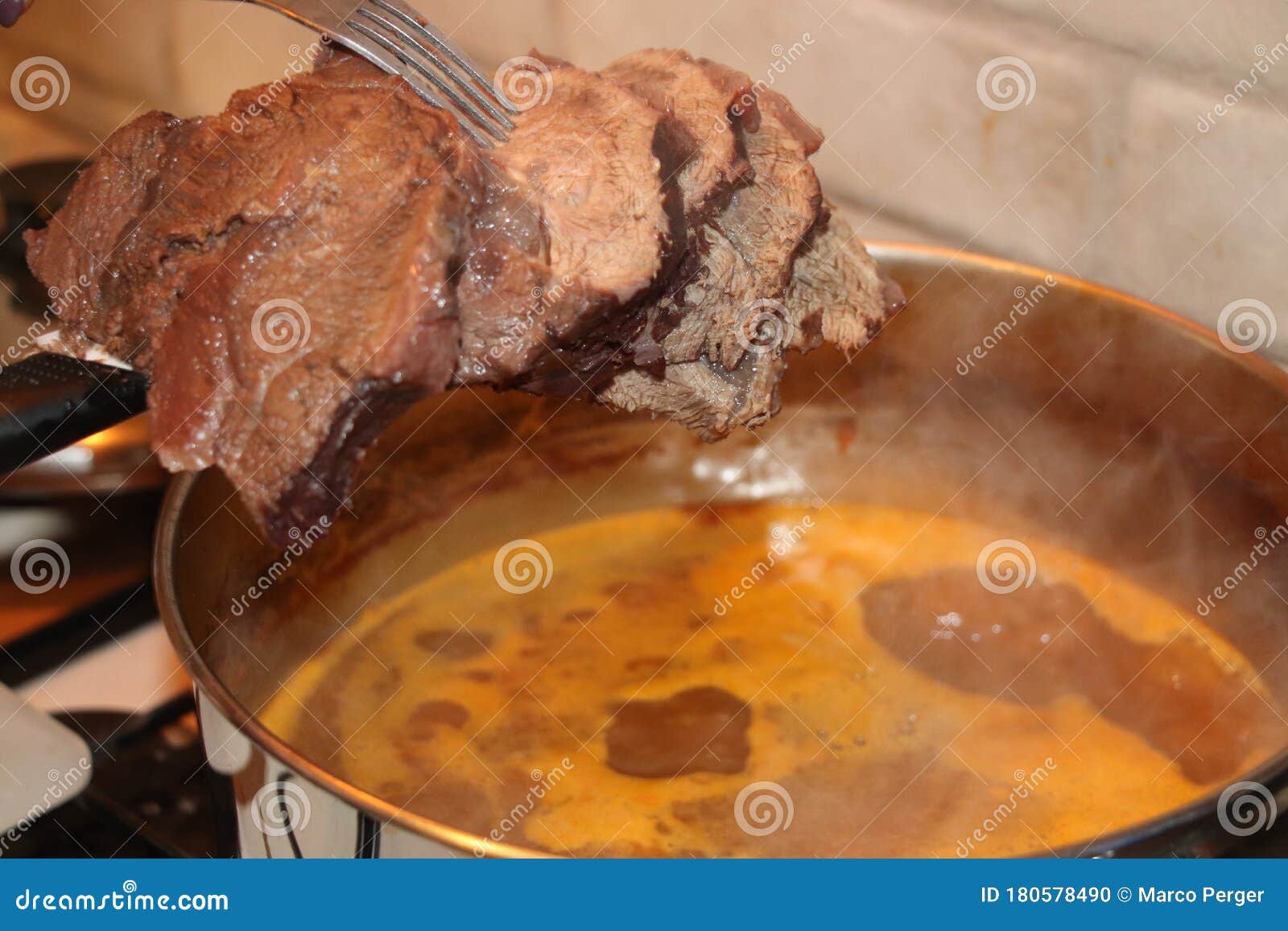 Boiled meat stock photo. Image of boiled, cook, beef - 180578490