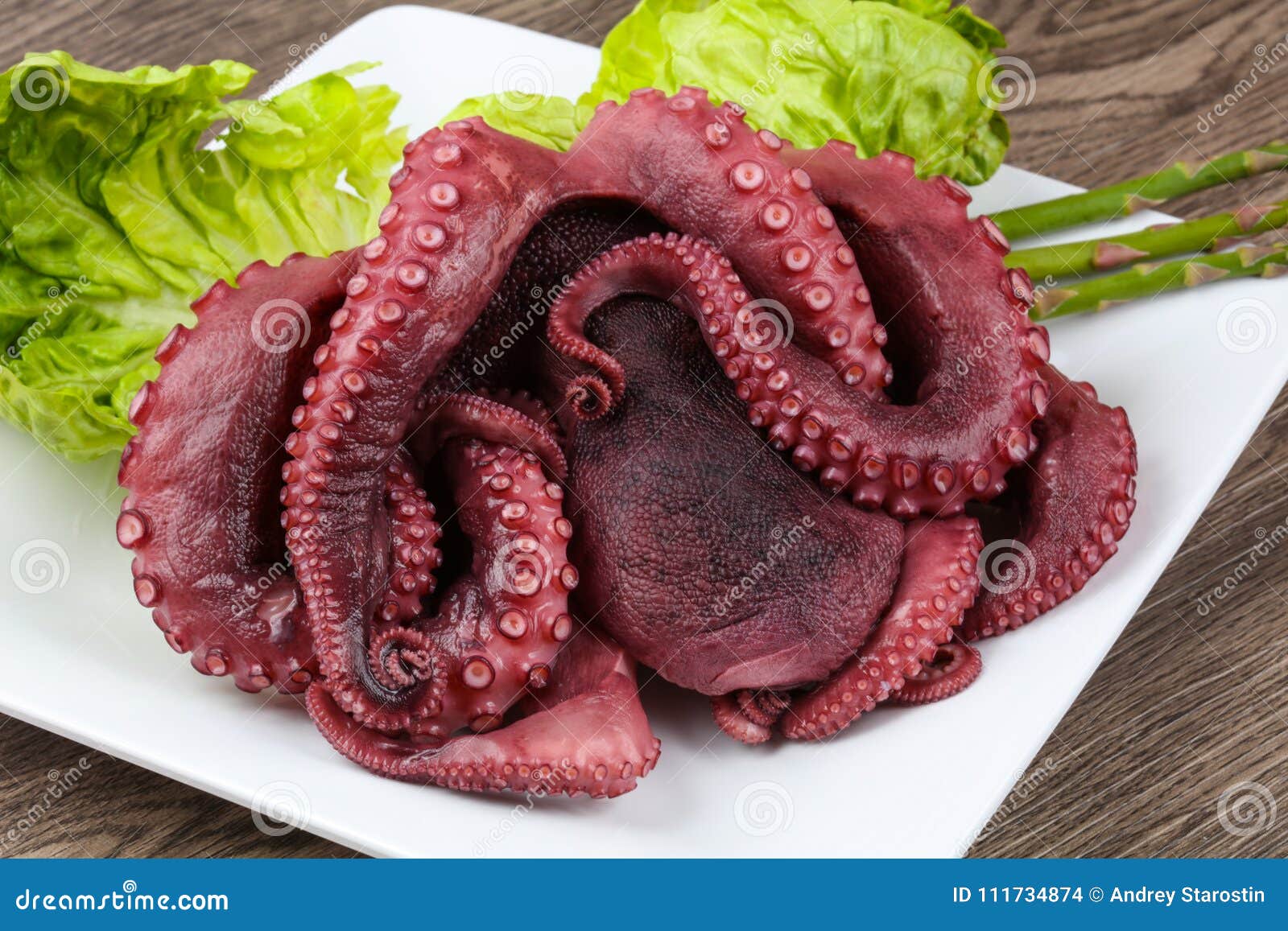 Boiled octopus stock photo. Image of healthy, fish, prepared - 111734874