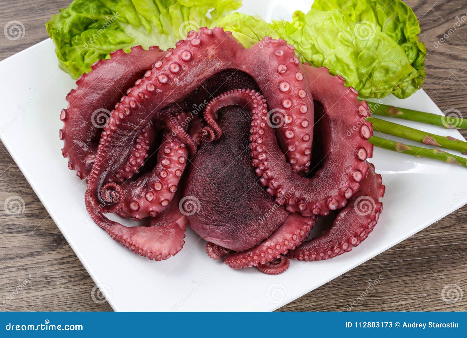 Boiled octopus stock image. Image of cuisine, plate - 112803173