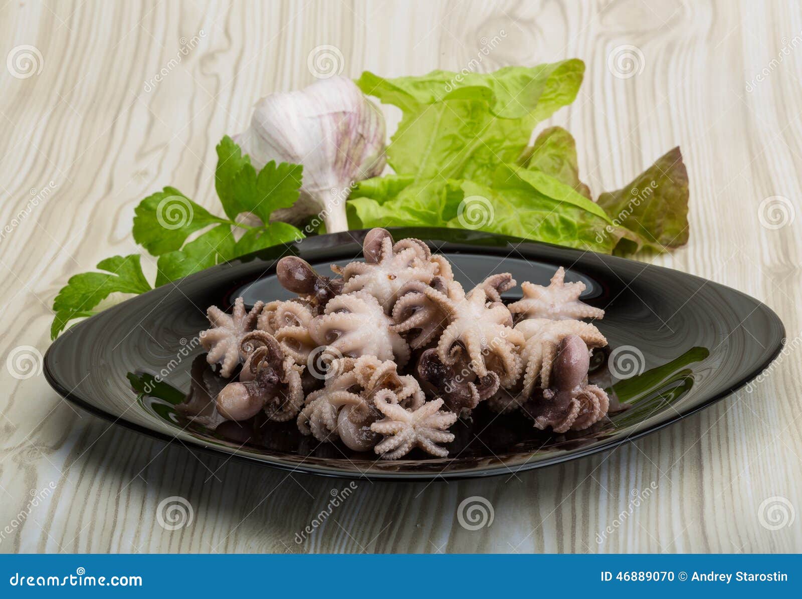 Boiled octopus stock photo. Image of mini, prepared, fish - 46889070