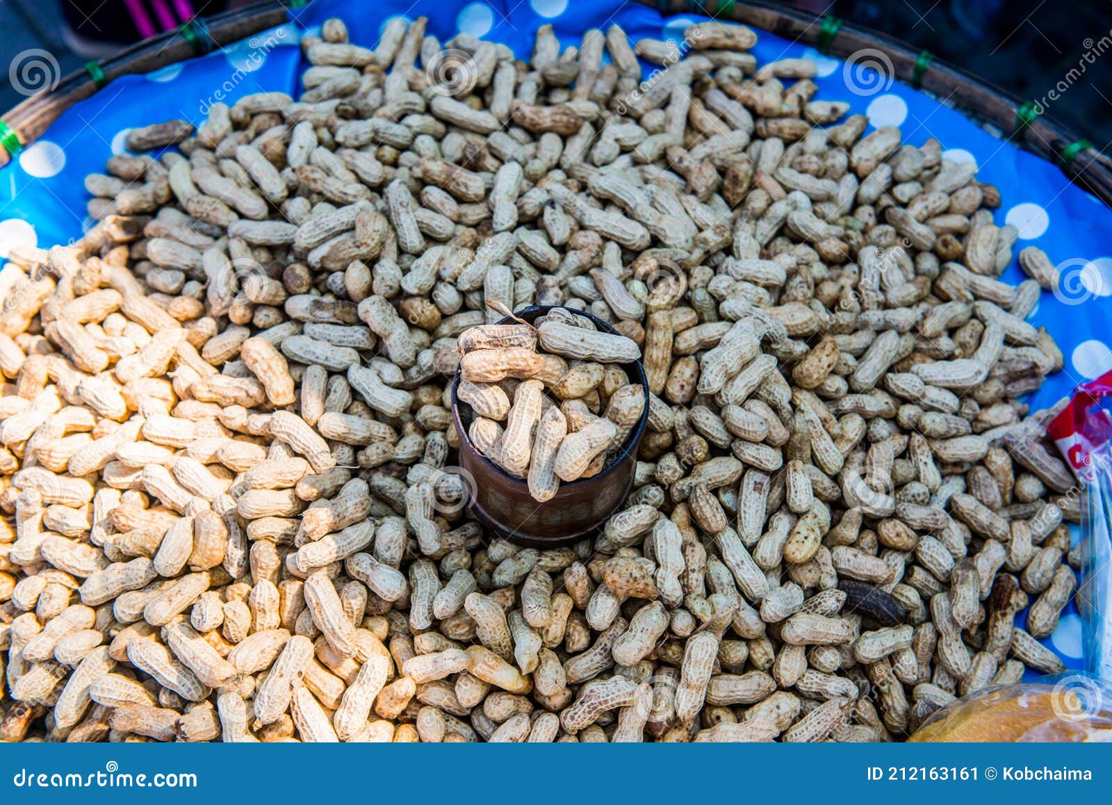 Boiled peanut on stand stock image. Image of stand, product - 212163161