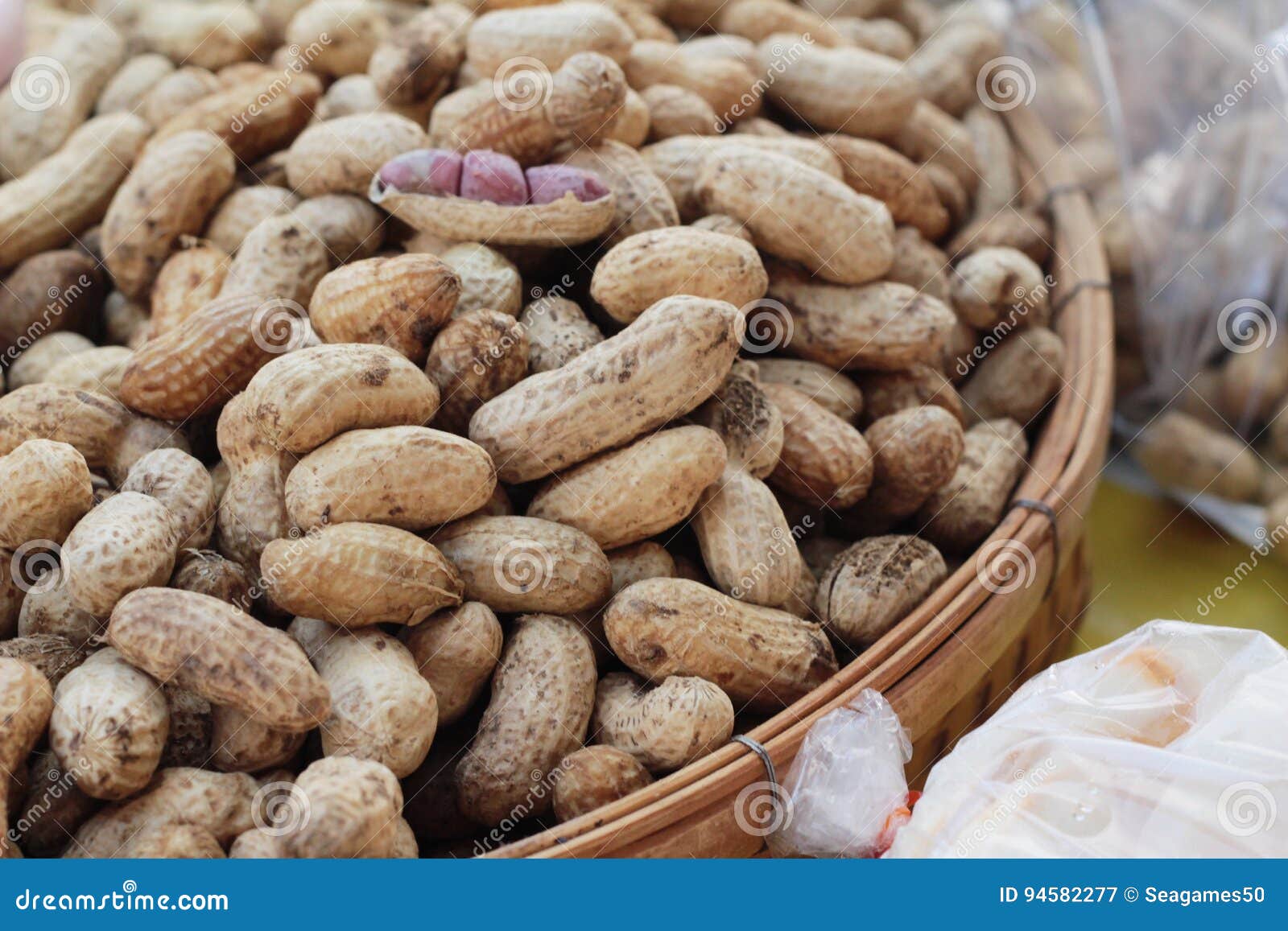 Boiled Peanuts is Delicious in the Market. Stock Image - Image of fresh ...