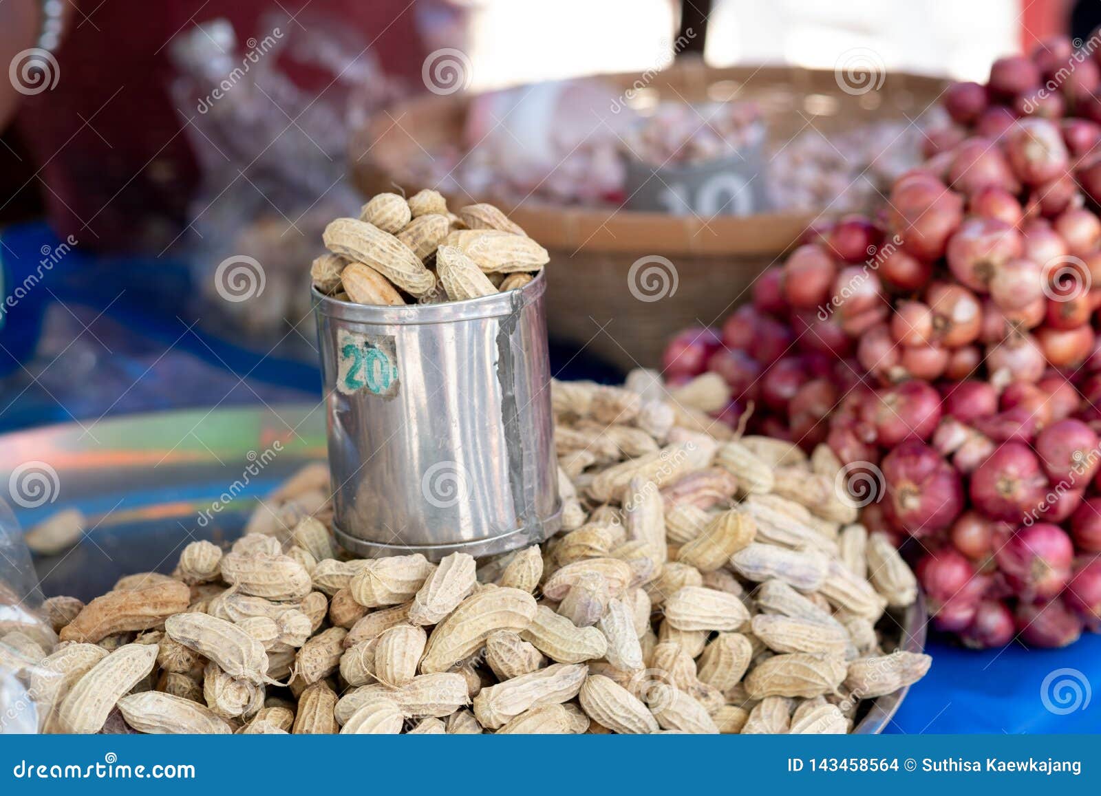 Boiled Peanuts at Local MarketThailand. Snacks Stock Photo - Image of ...