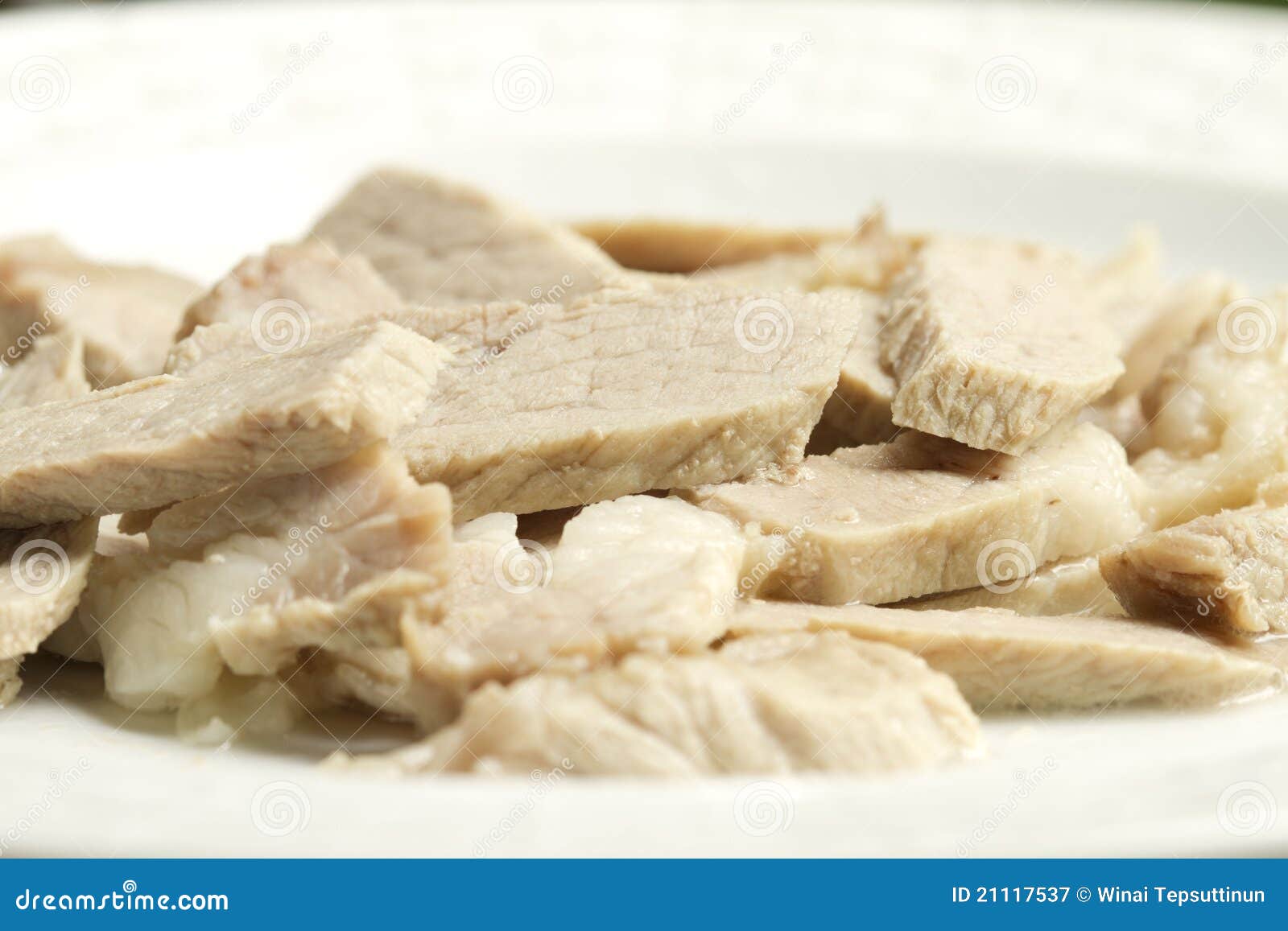 Boiled pork stock image. Image of cook, pork, garnish - 21117537