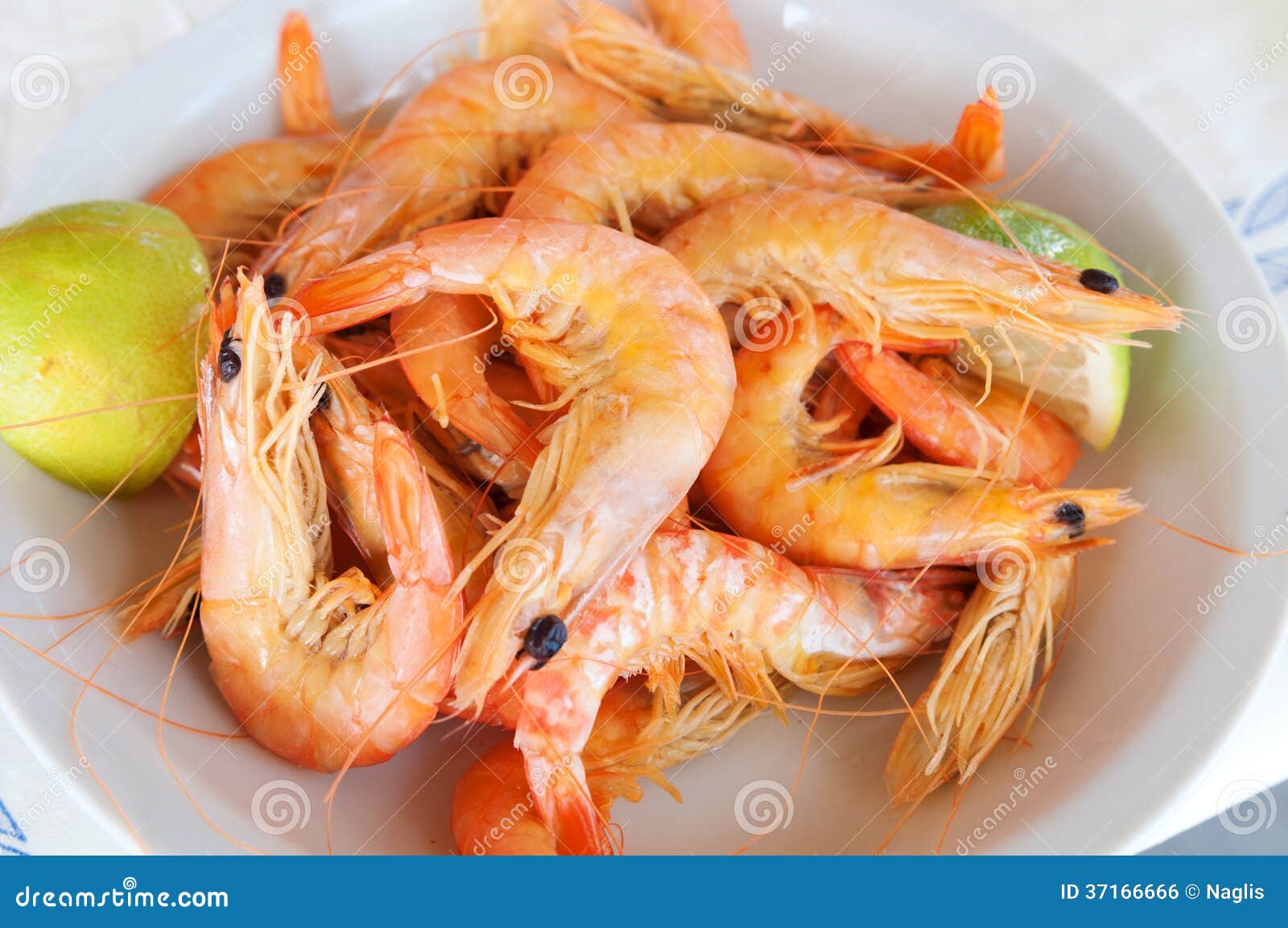 Boiled prawns stock photo. Image of food, cuisine, pink - 37166666