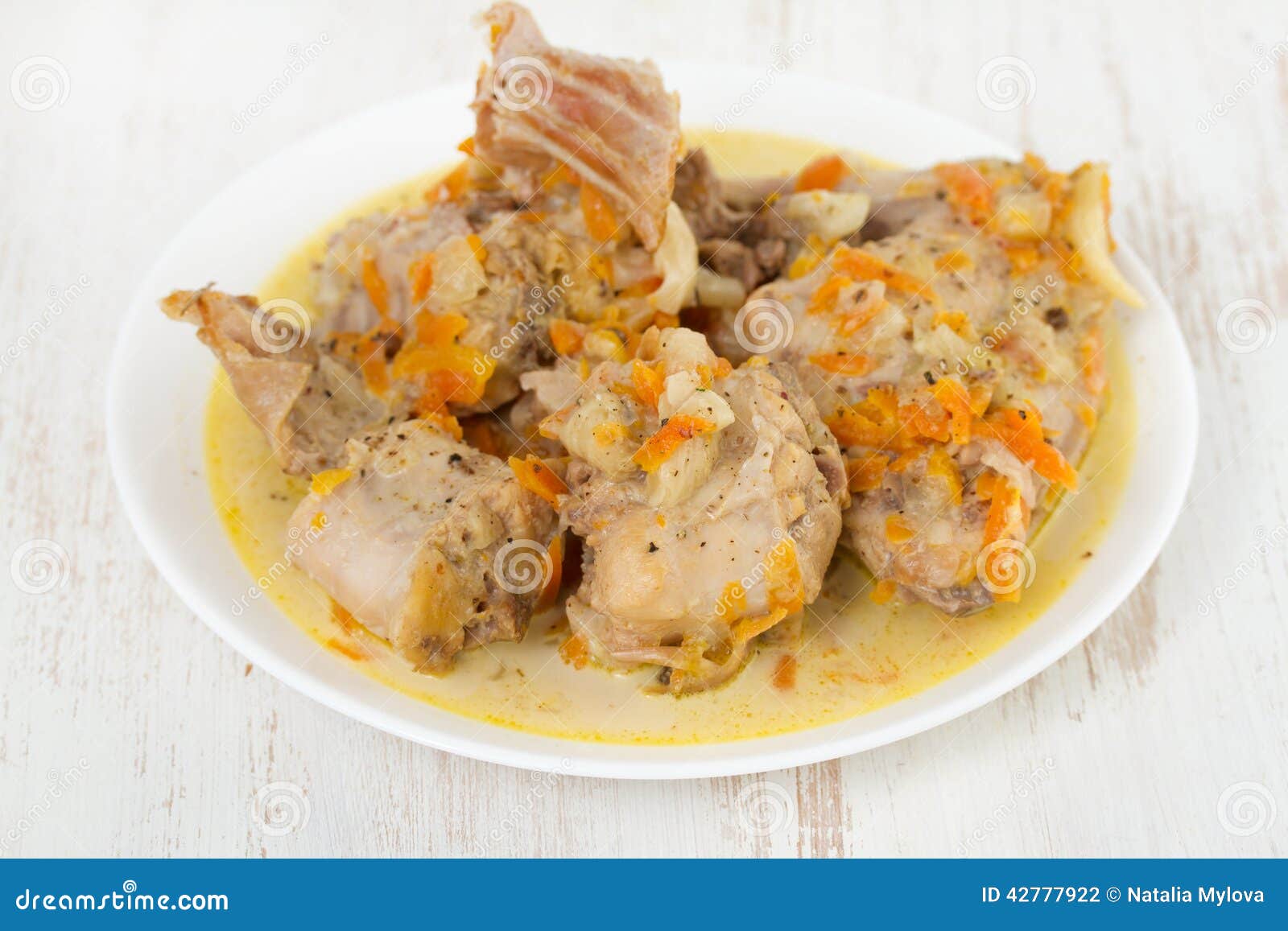 Boiled rabbit with pepper stock photo. Image of rabbit - 42777922