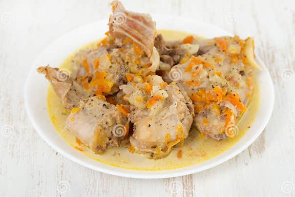 Boiled rabbit with pepper stock photo. Image of rabbit - 42777922