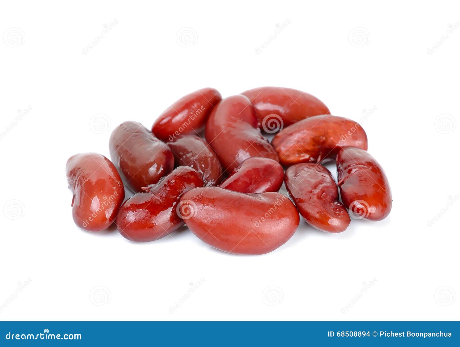 Boiled Red Bean Isolated on the White Stock Photo - Image of eating ...