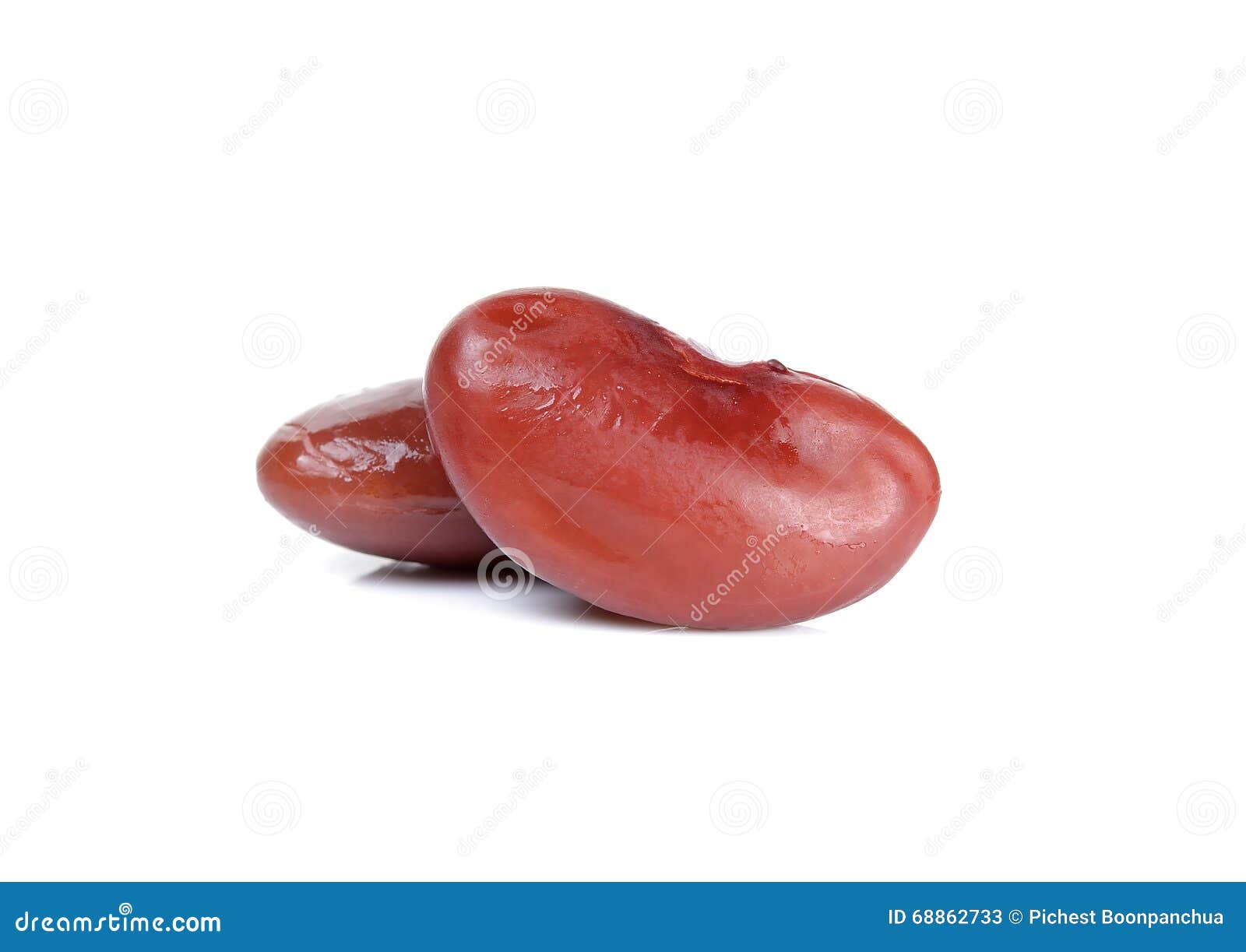 Boiled Red Bean Isolated on the White Stock Image - Image of asia, pile ...