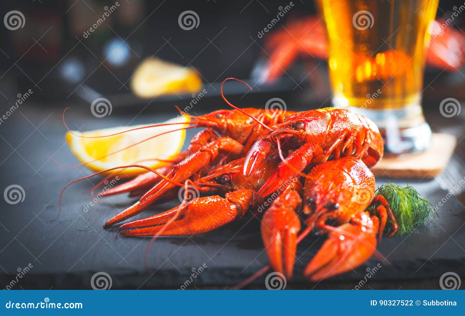 Boiled Red Crayfish or Crawfish with a Beer and Herbs Stock Photo ... Boiled Red Crayfish or Crawfish with a Beer and Herbs Stock Photo ...
