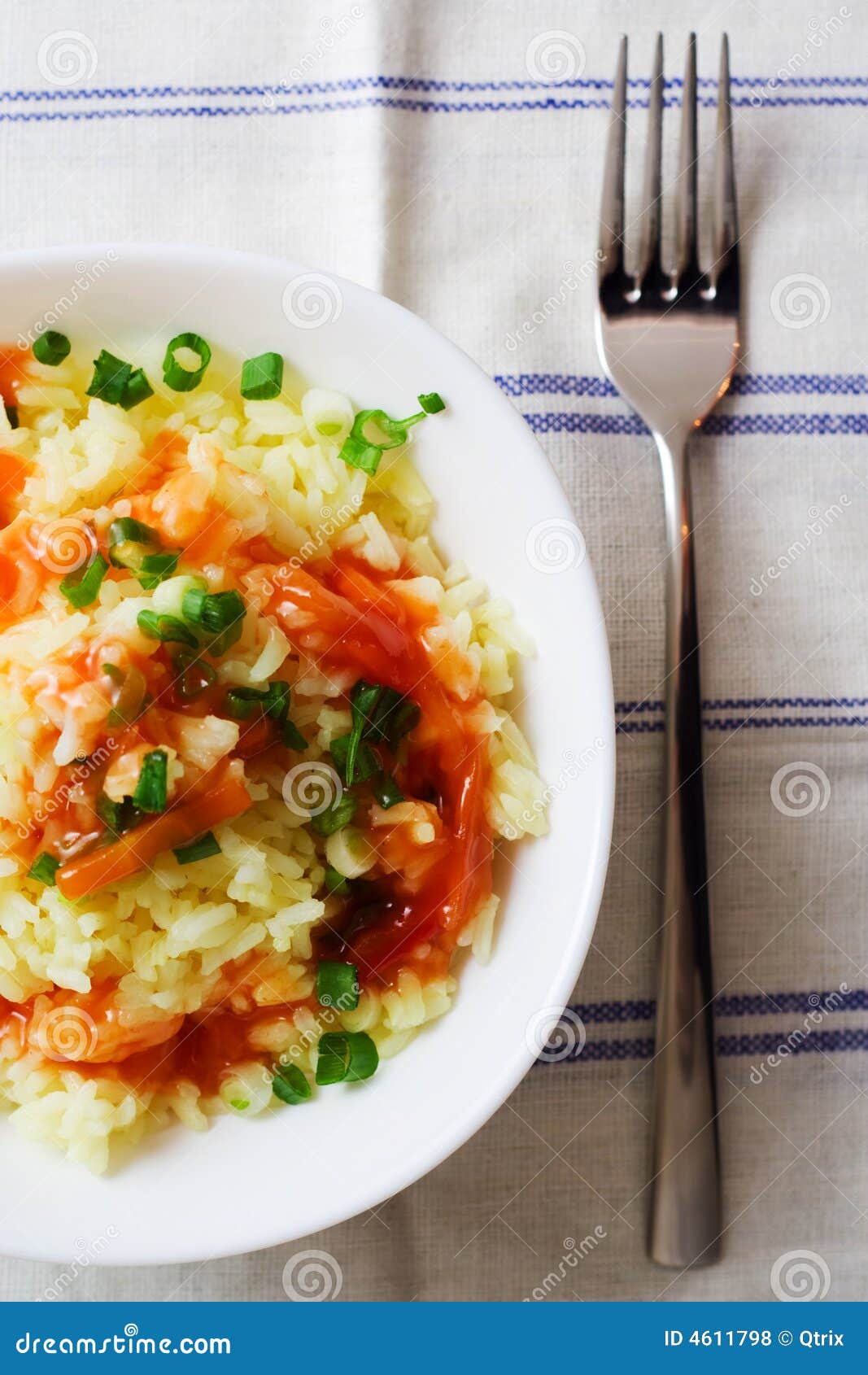 Boiled rice. stock photo. Image of basmati, dish, boiled - 4611798
