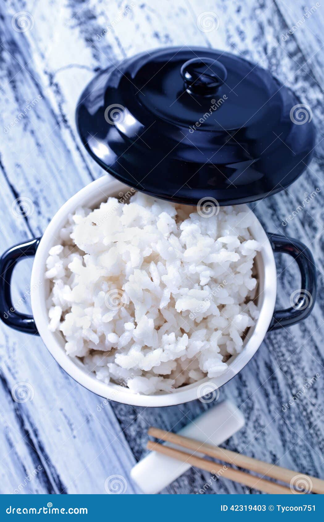 Boiled rice stock image. Image of bowl, asian, food, boiled - 42319403