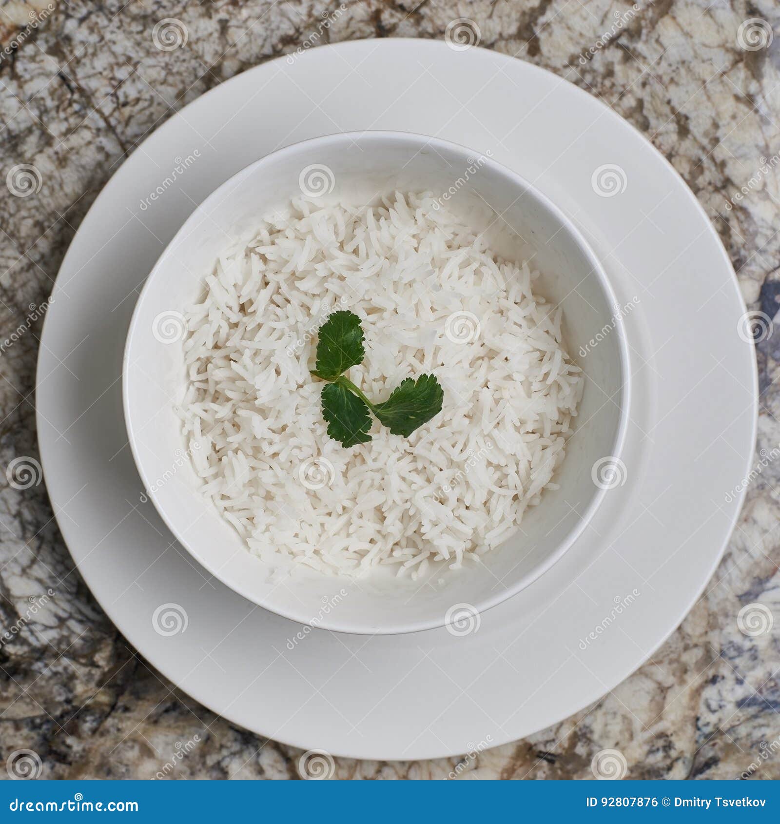 Boiled rice in a bowl stock photo. Image of boiled, brown - 92807876