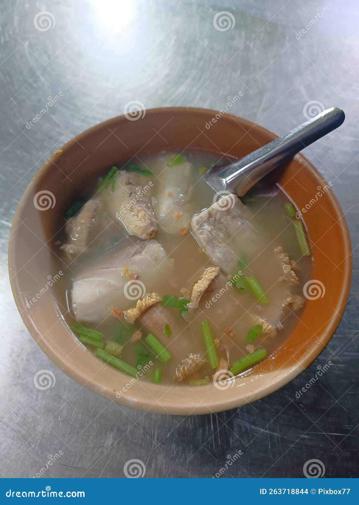Boiled Rice with Fish Eggs and Soup Stock Photo - Image of cuisine ...