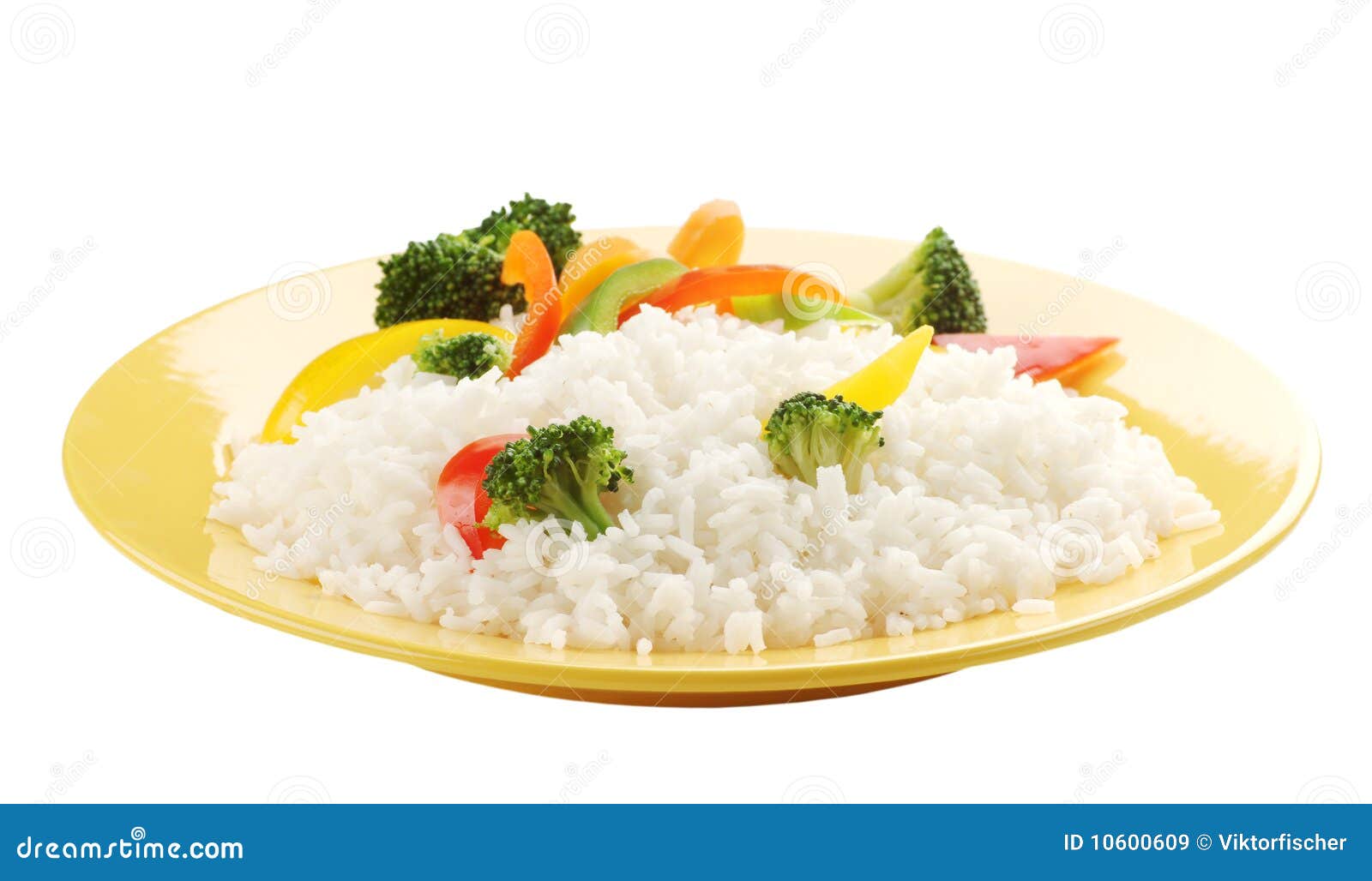 Boiled Rice with Vegetables Stock Image - Image of boiled, copy: 10600609