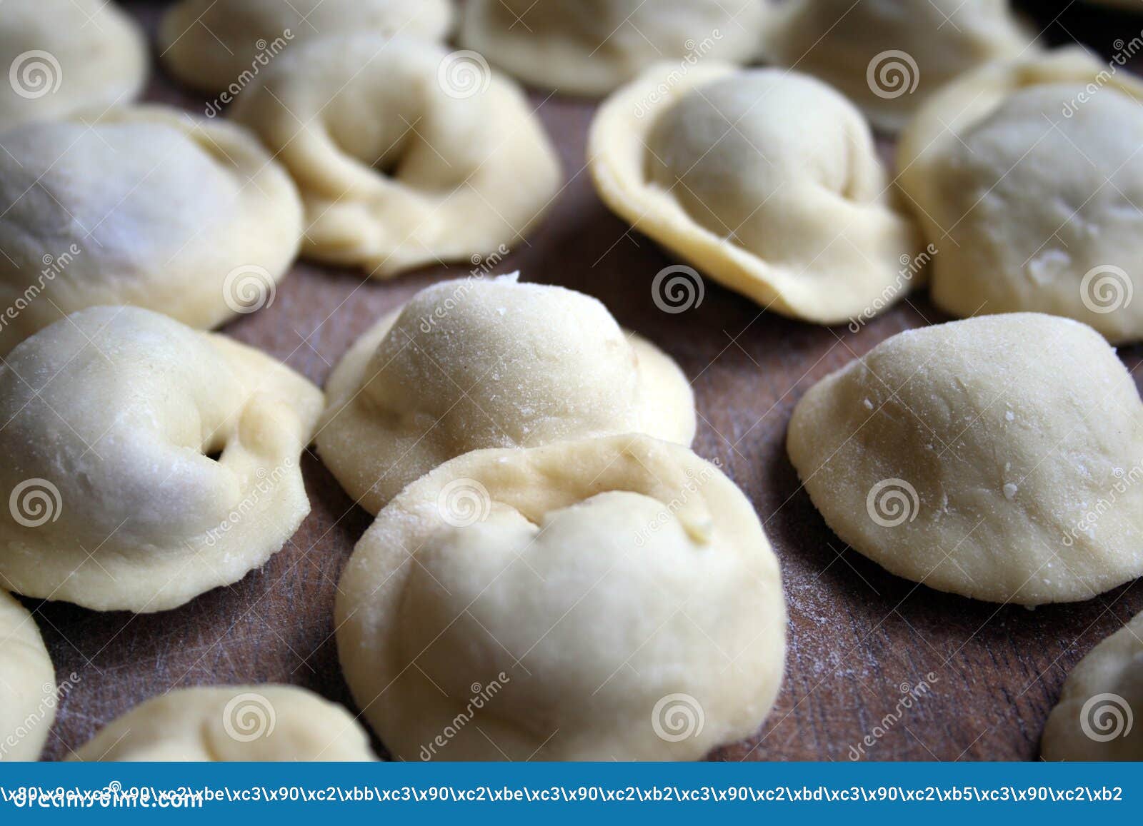 Boiled Russian pel menis stock photo. Image of creame - 8214224