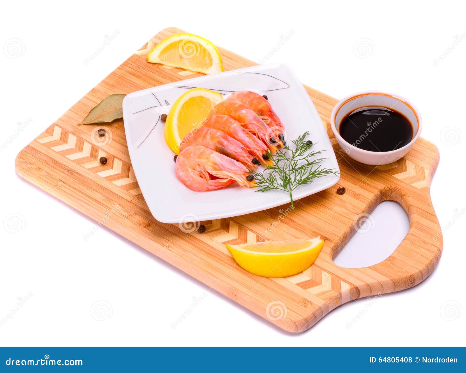 Boiled Shrimp on a Square Plate Stock Photo - Image of isolated ...