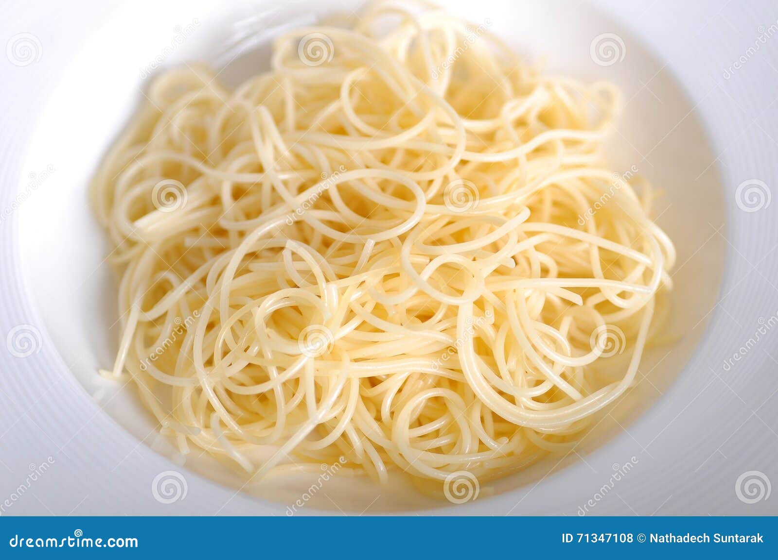Boiled Spaghetti Already in White Bowl Stock Photo - Image of cuisine ...