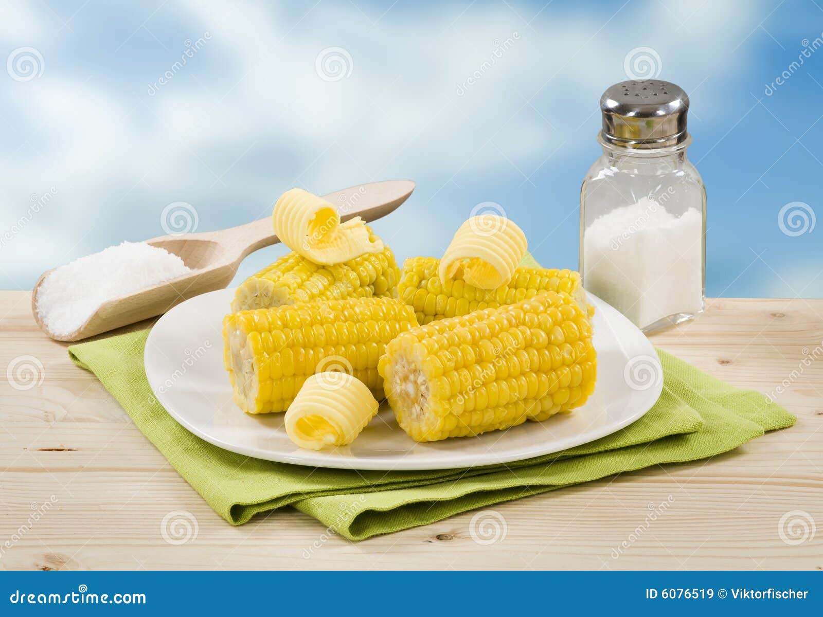 Boiled Sweet Corn stock image. Image of bright, corn, vegetarian - 6076519