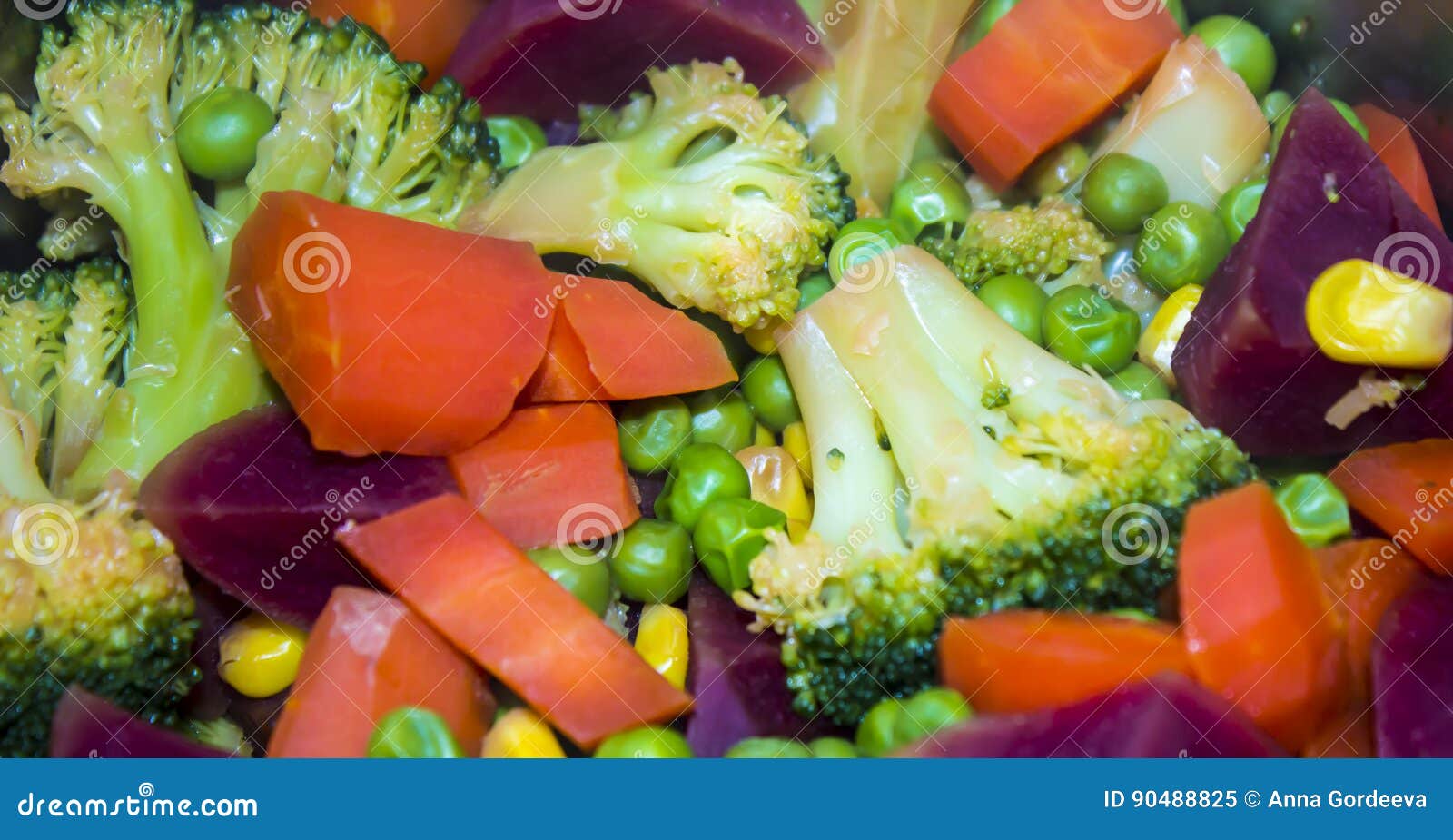 Boiled vegetables stock image. Image of carrot, diet - 90488825