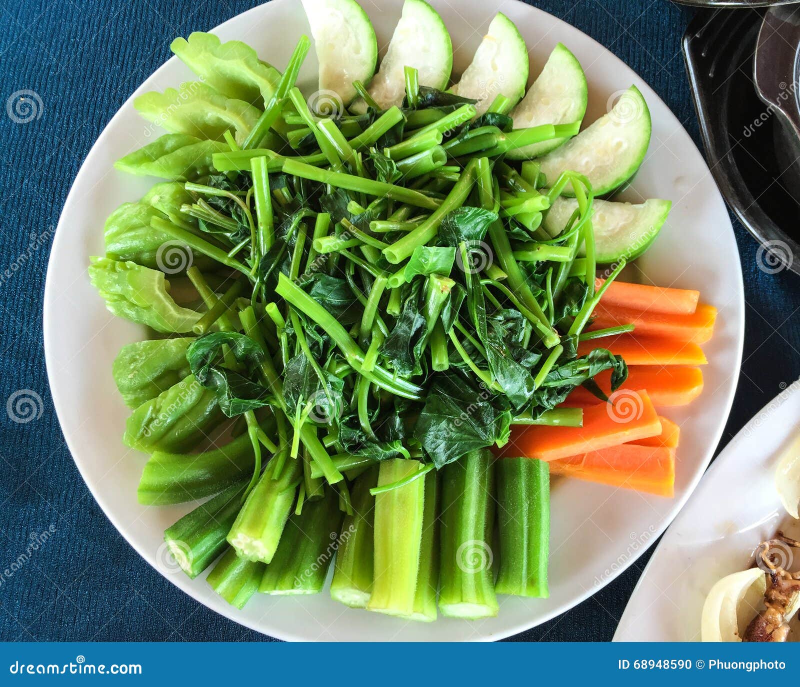 Boiled vegetables stock photo. Image of sauce, vegetables - 68948590