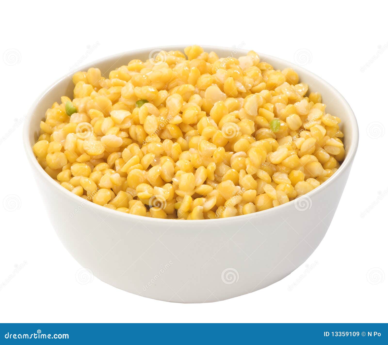 Boiled Yellow Peas in a Bowl Close-up Stock Image - Image of cooking ...