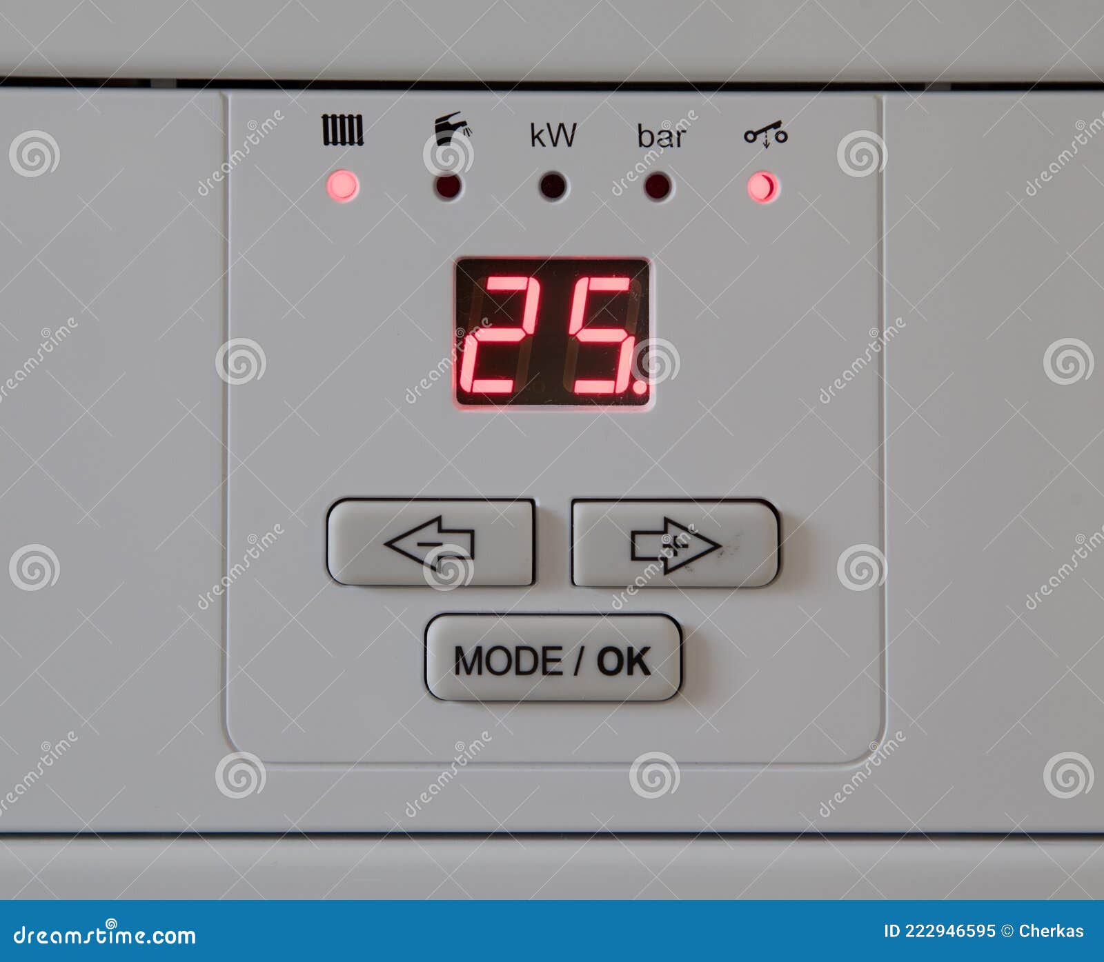 Boiler control regulator stock image. Image of panel - 222946595