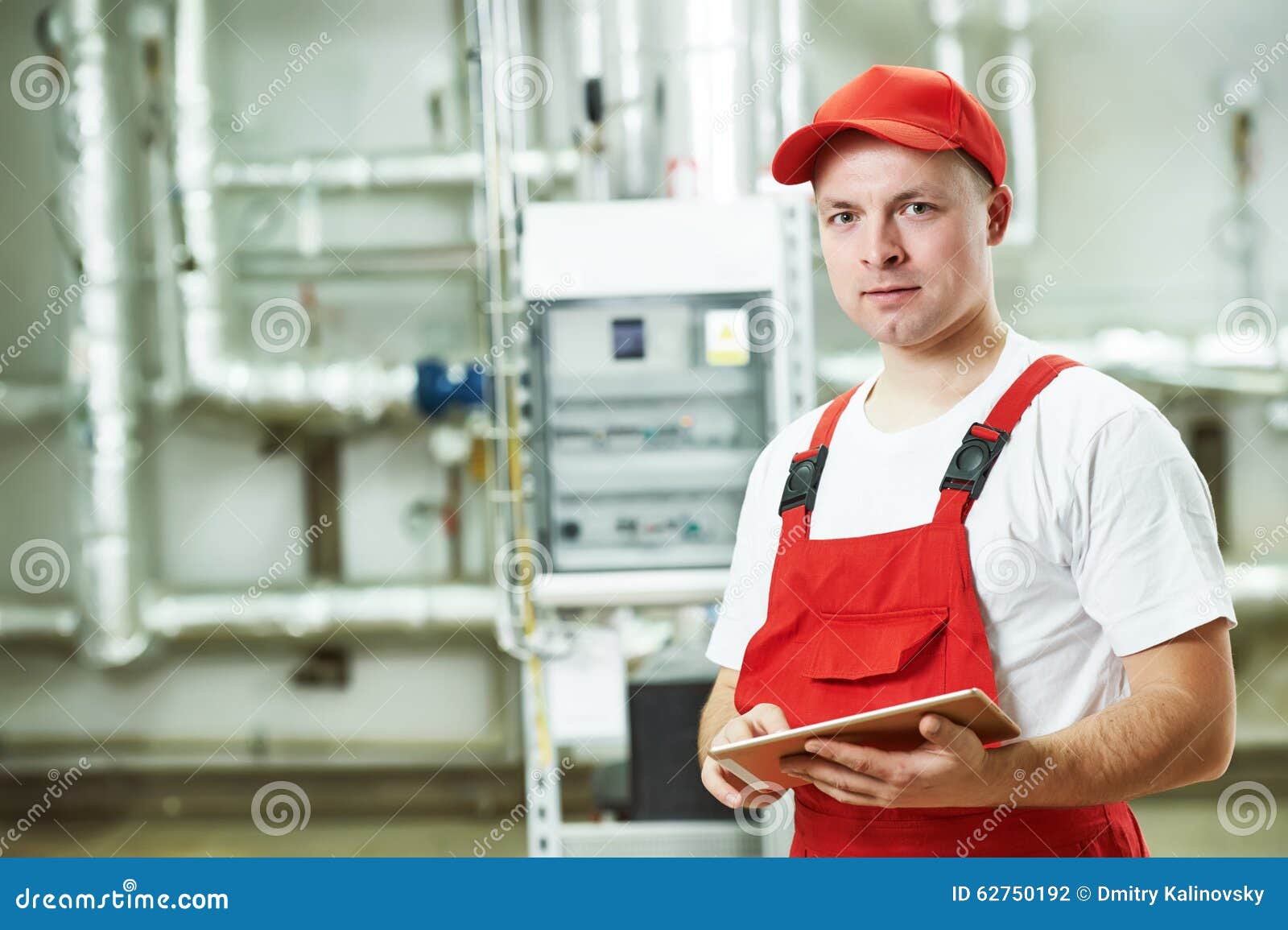 Boiler Heating System Worker Stock Photo - Image of data, pump: 62750192