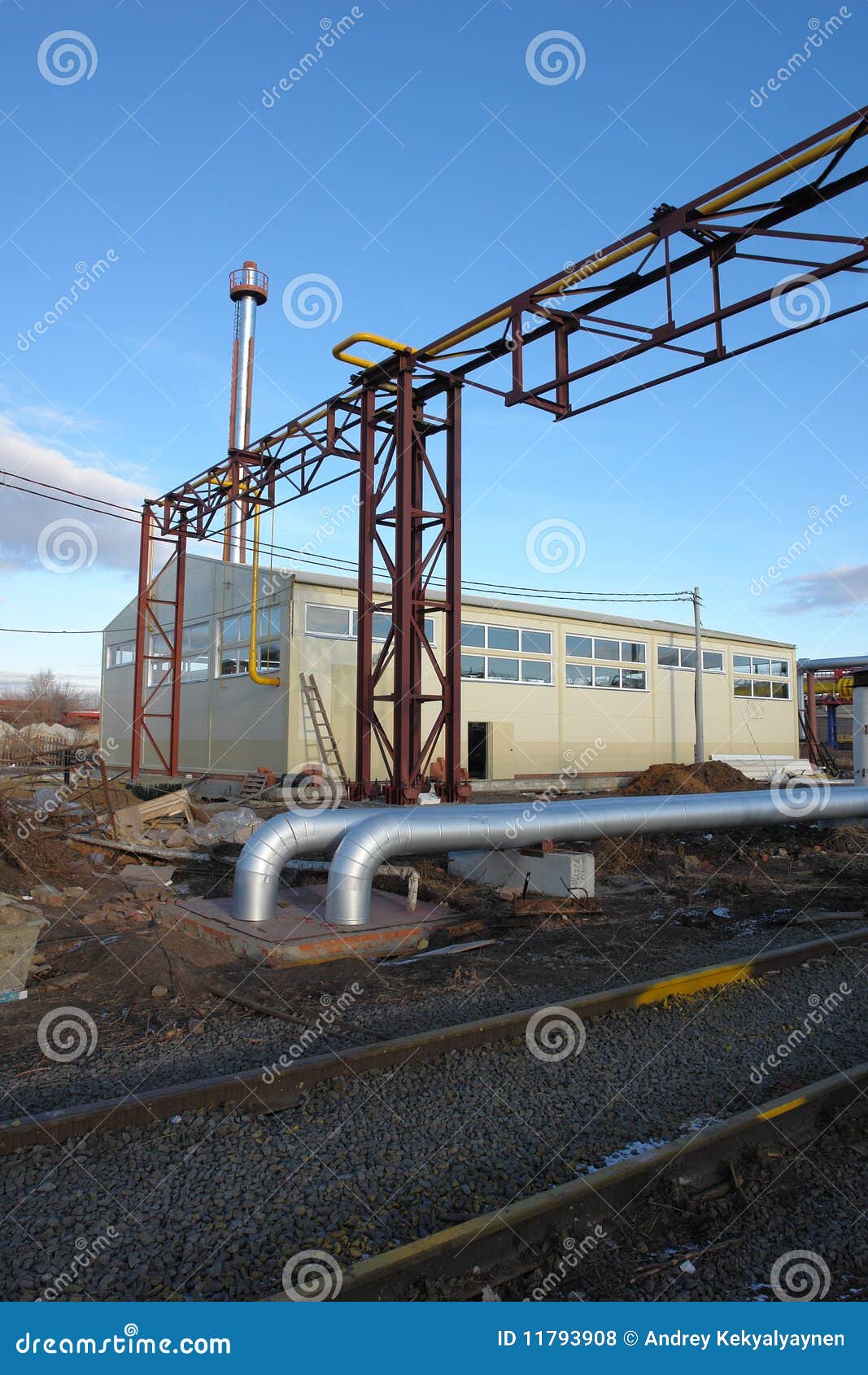 A Condensation Gas Boiler Ventilation Pipe On The Exterior Of A House ...