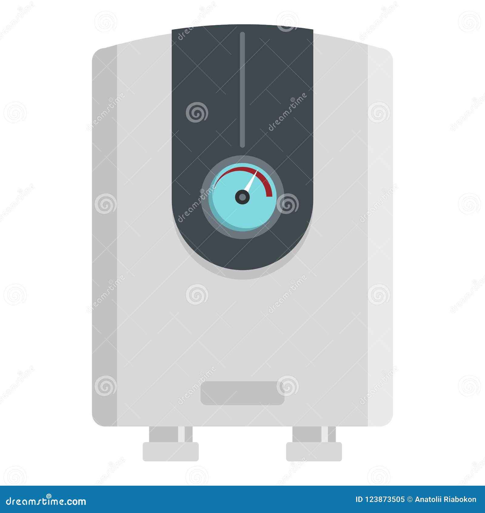 Boiler icon, flat style stock illustration. Illustration of energy ...