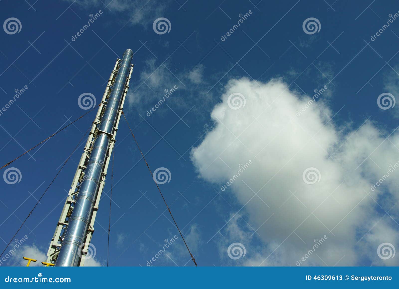 Boiler pipe and sky stock image. Image of boiler, climate - 46309613