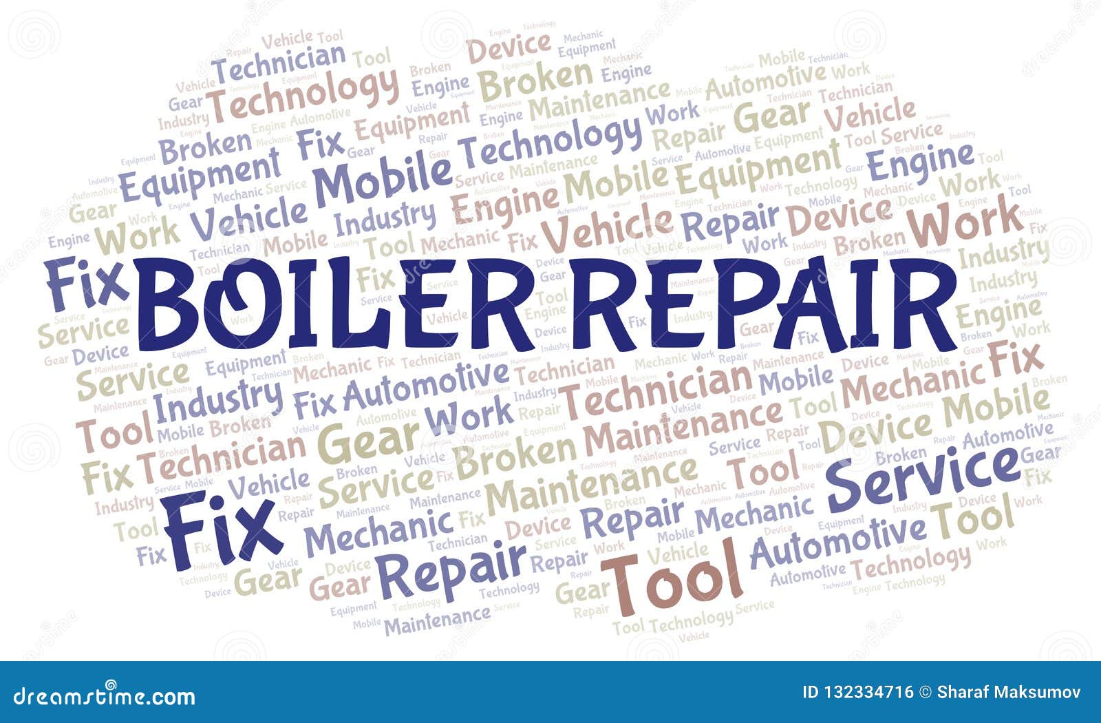Boiler Repair Or Heater Install, Vector Image | CartoonDealer.com ...