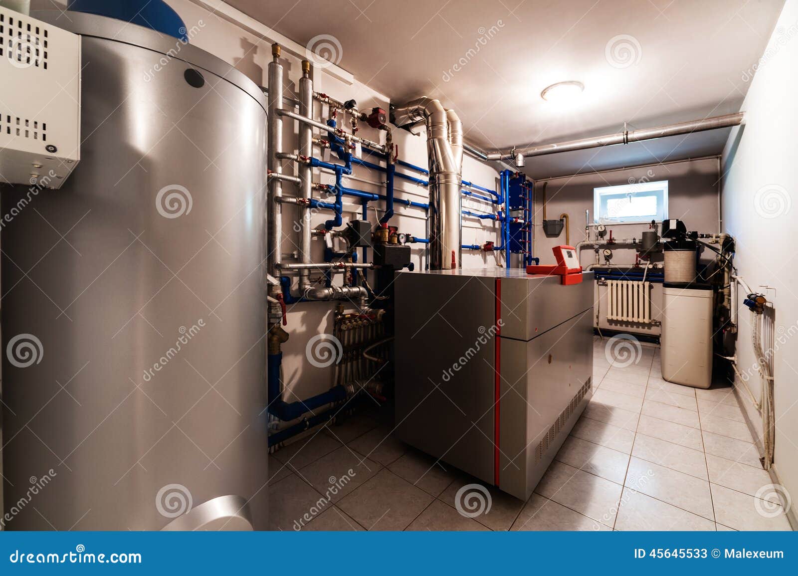 Boiler Room stock image. Image of insulation, tube, cellar - 45645533