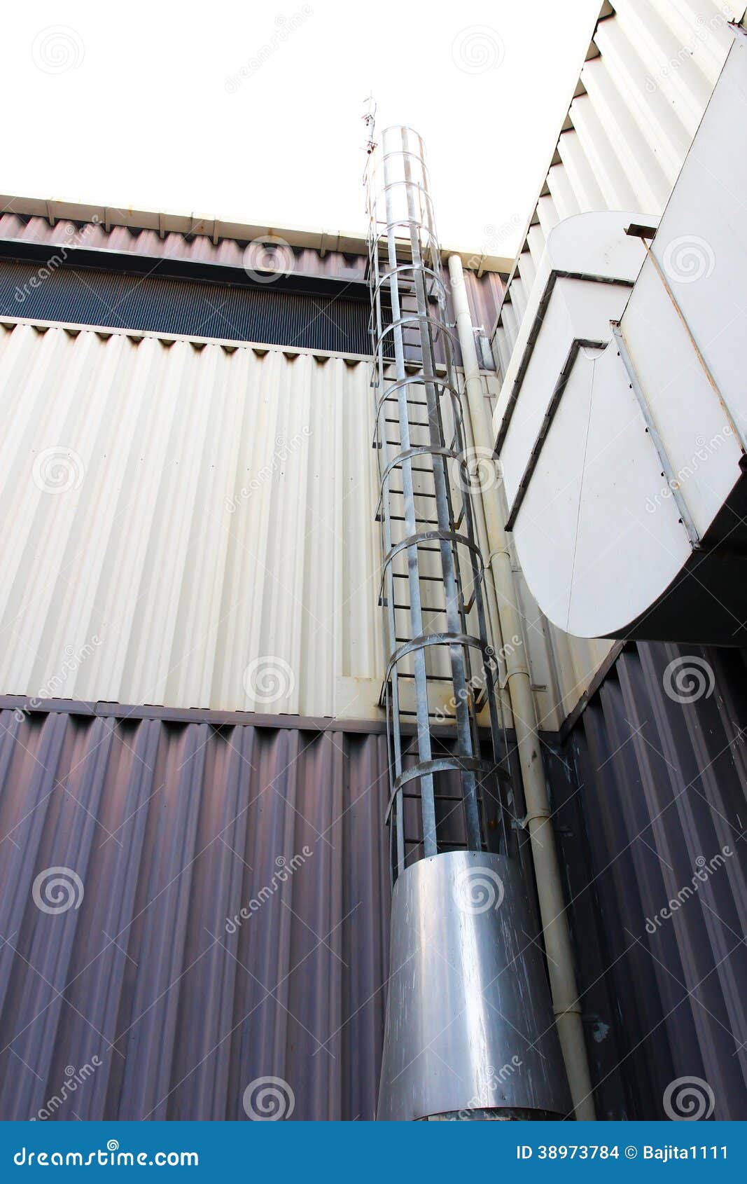 Boiler Stack Lower View With Sun Halo Light Stock Image | CartoonDealer ...