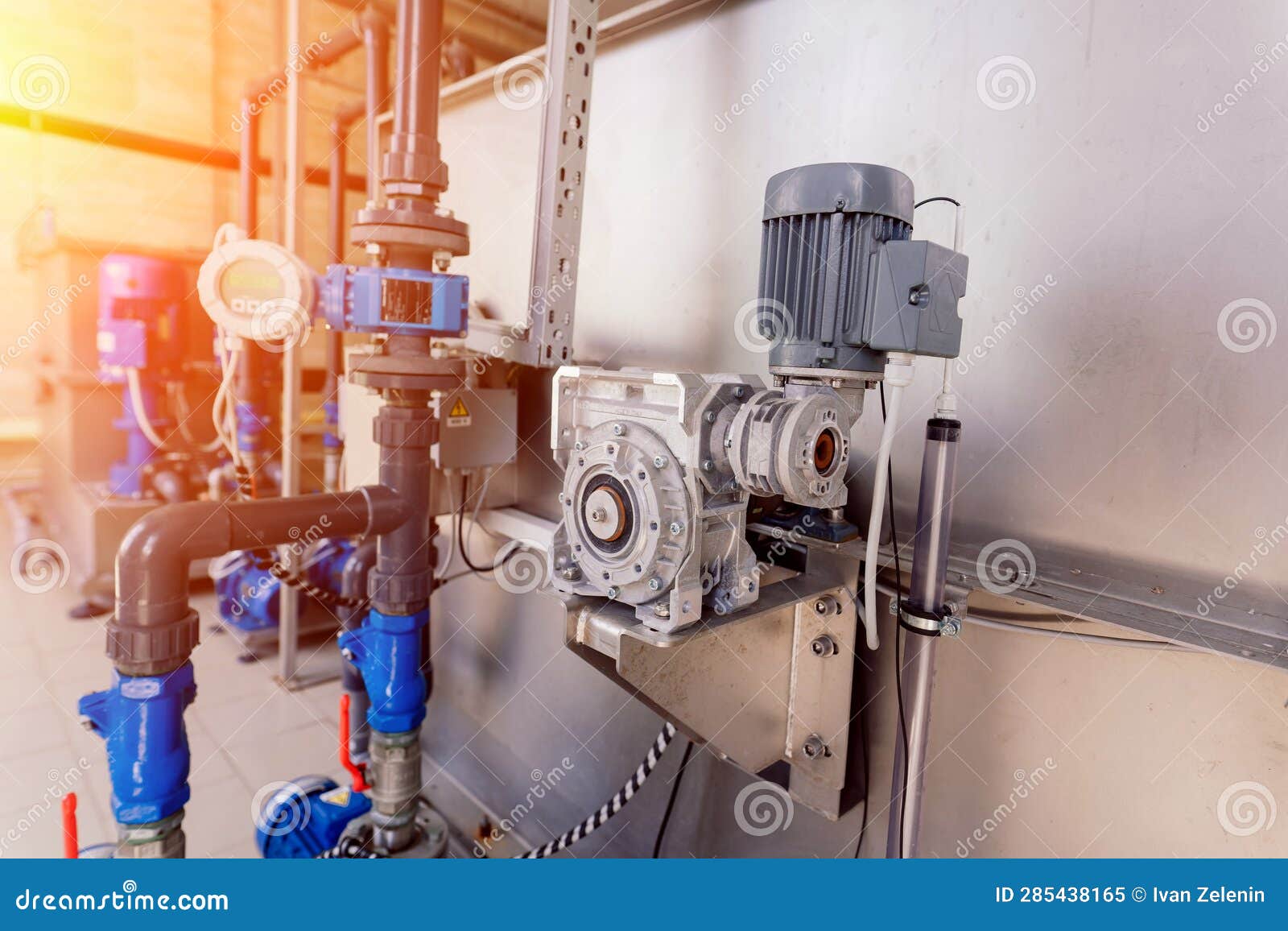 Boiler Station, Boiler Room. Engine Room, Technical Equipment. Stock ...