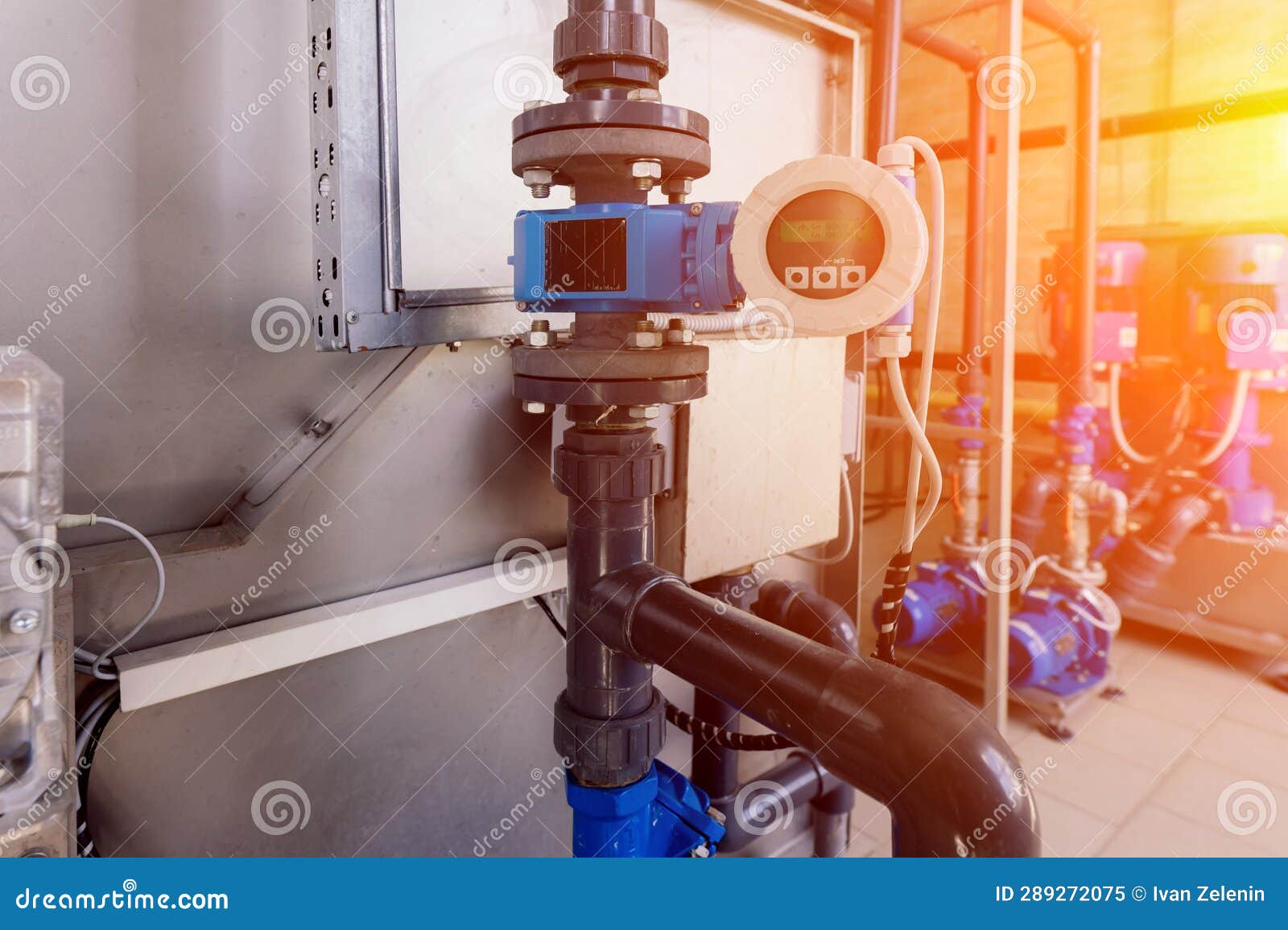 Boiler Station, Boiler Room. Engine Room, Technical Equipment. Stock ...