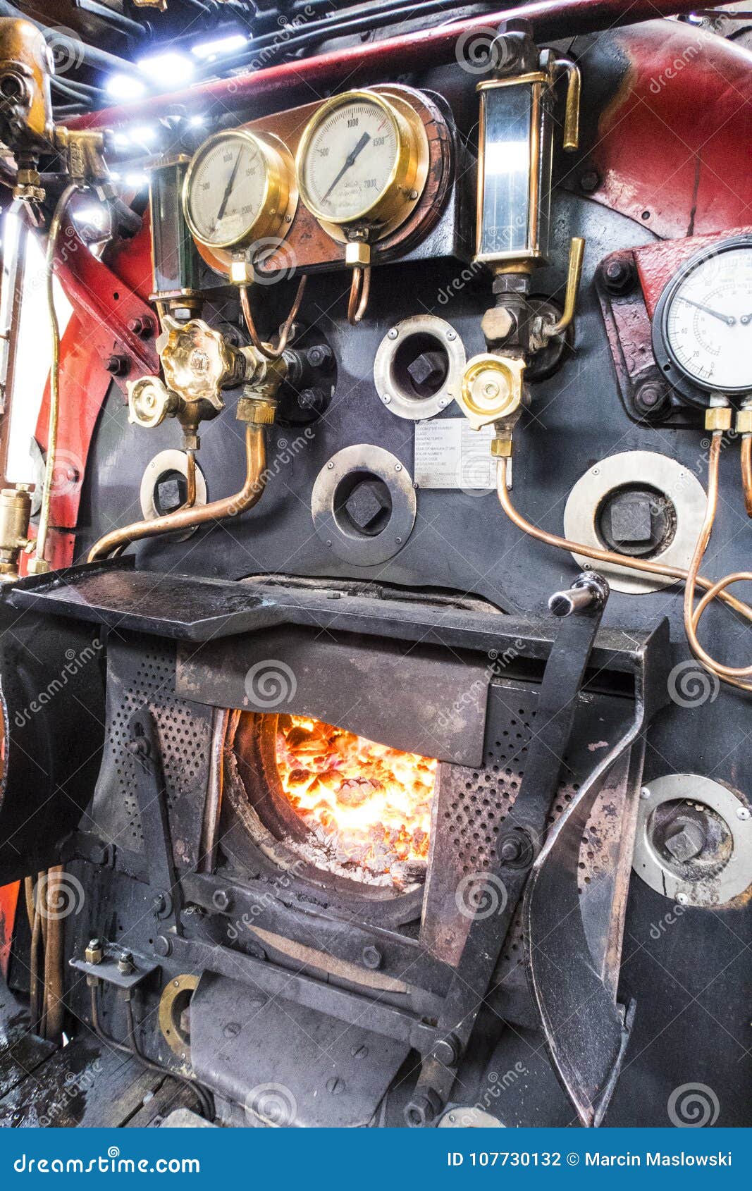Boiler on a steam train stock photo. Image of historic - 107730132