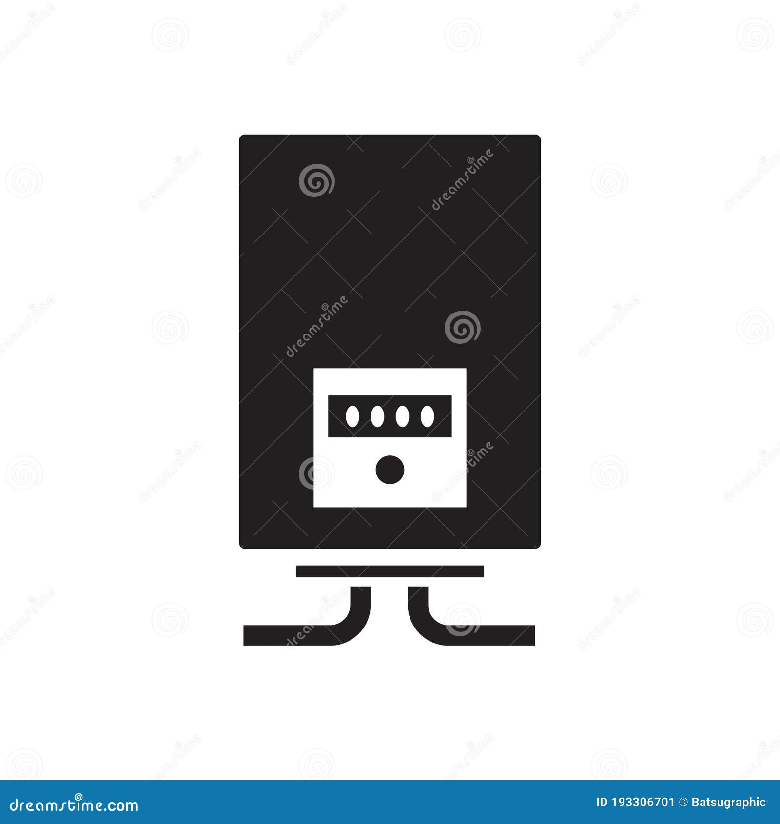 Boiler Vector Icon Logo Design Stock Vector - Illustration of heater ...